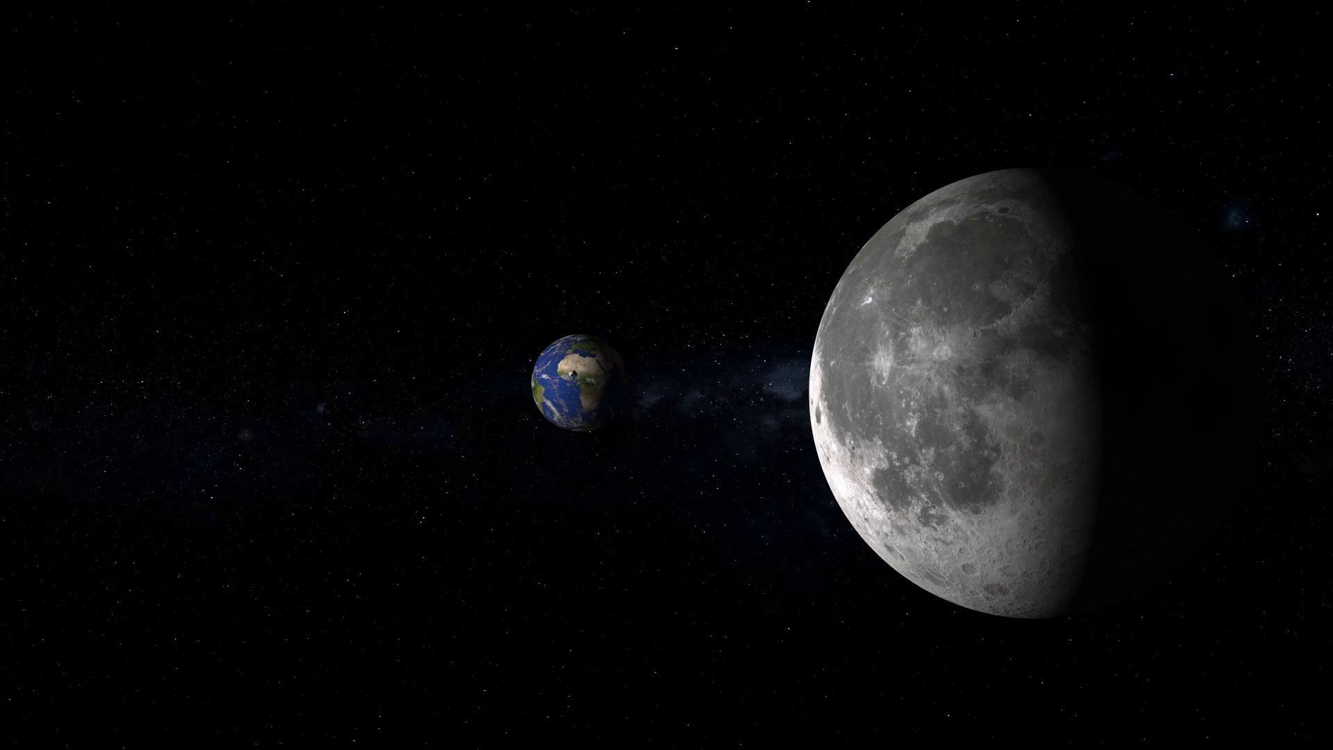 Nasa Ship Approaching Moon Space Travel Stock Motion Graphics SBV ...