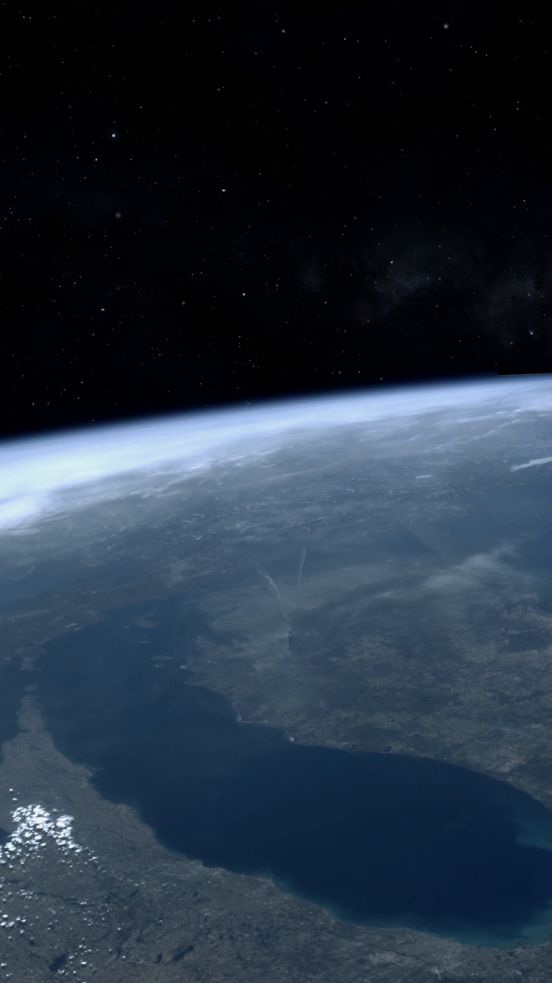 Michigan Lake View From Space Planet Earth Stock Footage SBV-353102902 ...