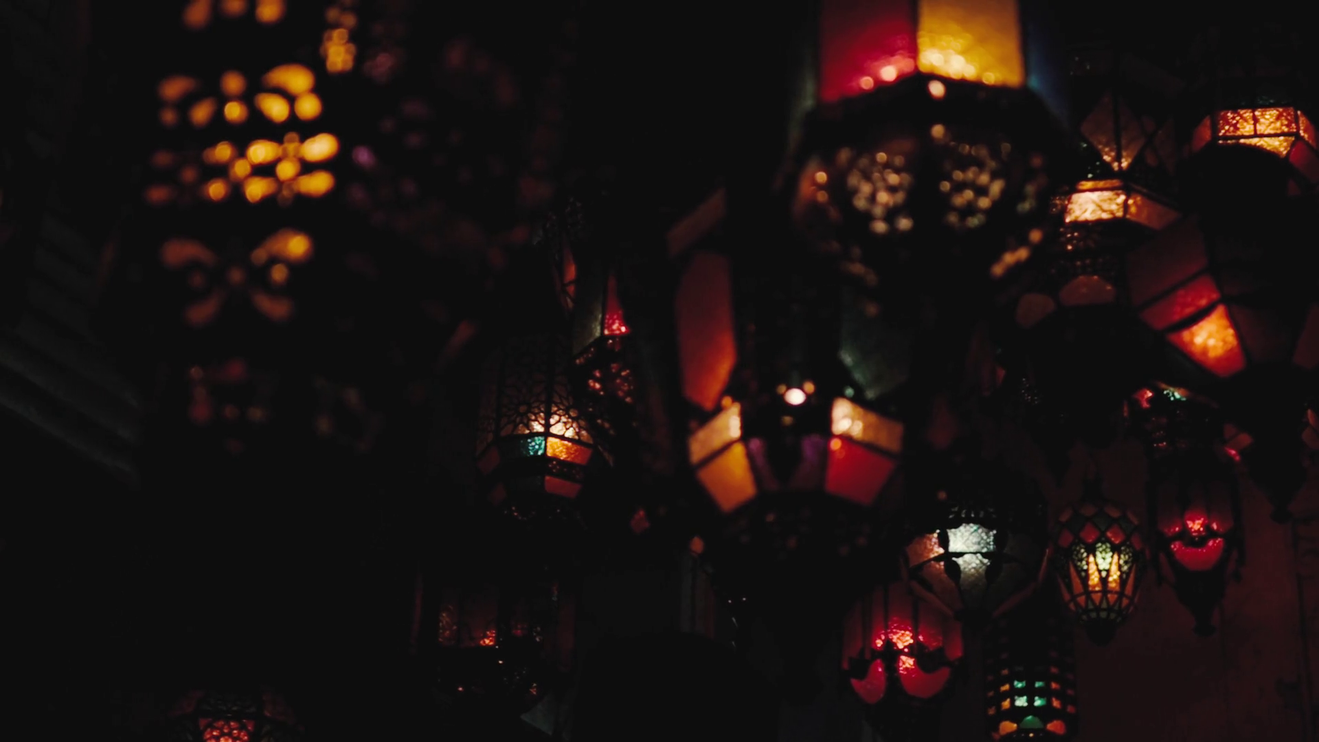 Colorful Lantern: Oriental Motive India Room Stock Footage SBV ...