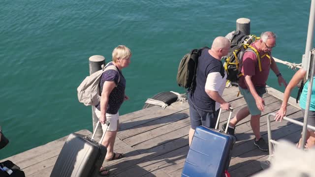 People By The Dock Stock Footage: Royalty-Free Video Clips - Storyblocks