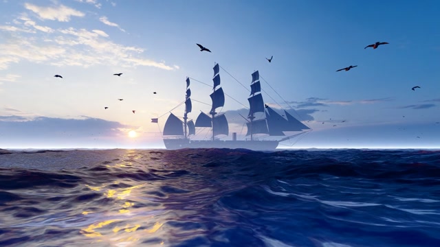 Ship Sailing Out To Sea Stock Footage: Royalty-Free Video Clips ...