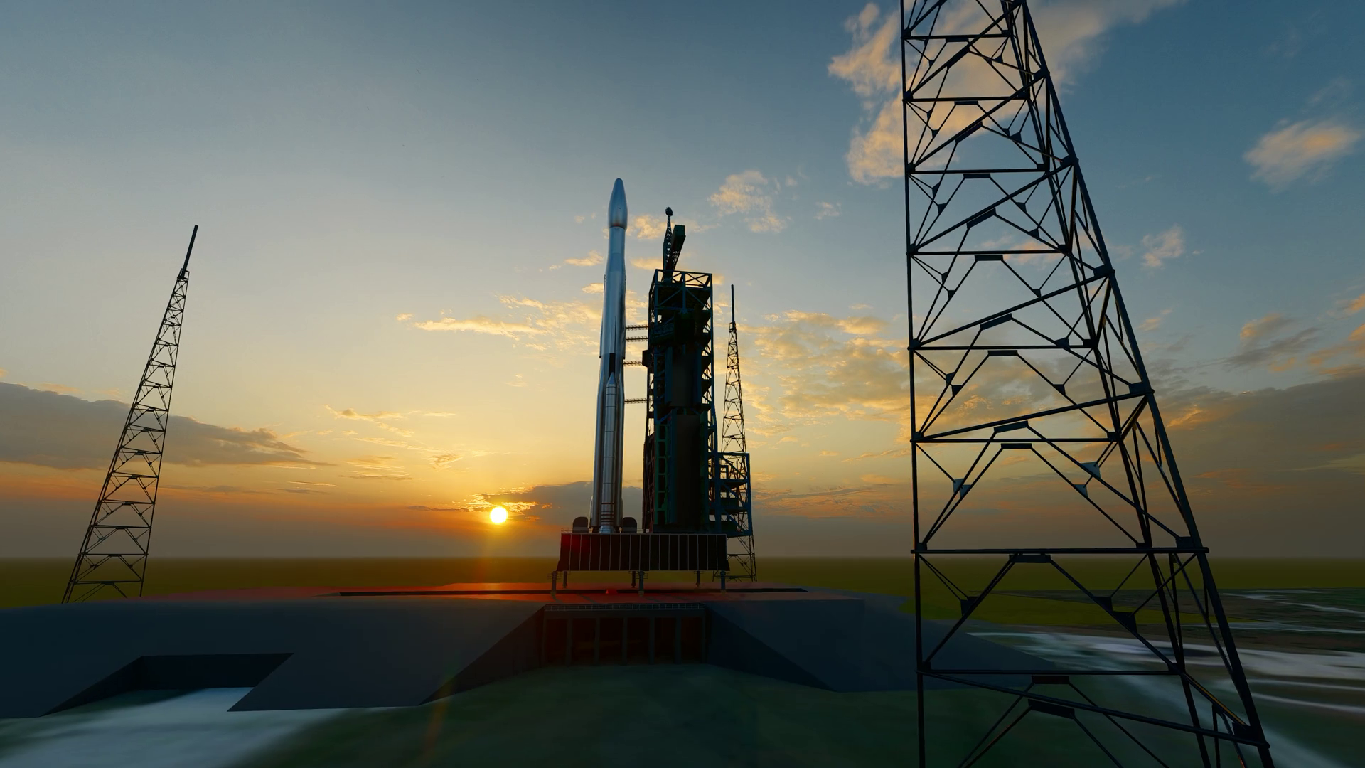 Aerial Photography Of Space Satellite Launch Stock Motion Graphics SBV ...