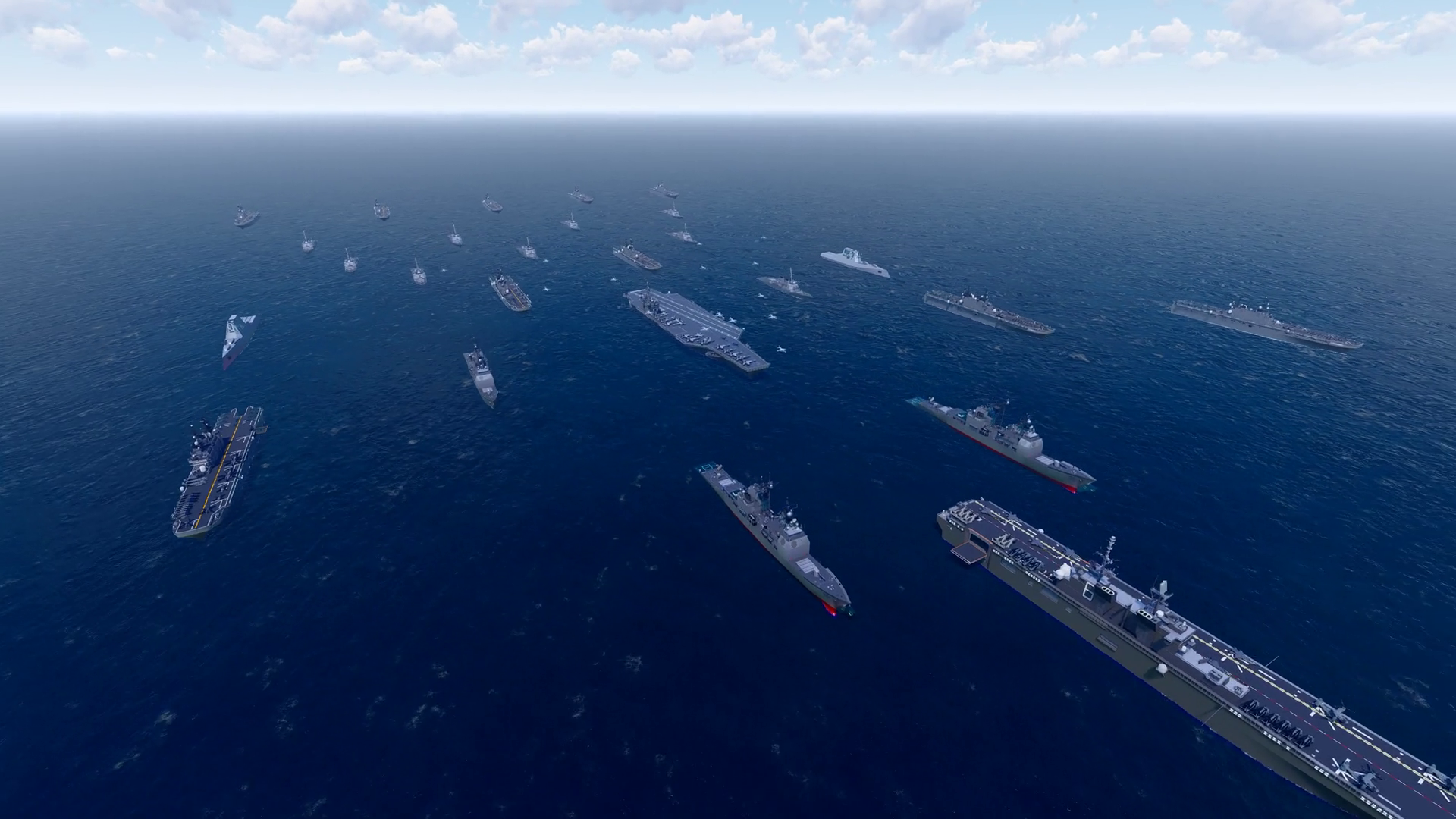 Aircraft Carrier Fleet Battle Group Goes To Stock Footage SBV-347792922 ...