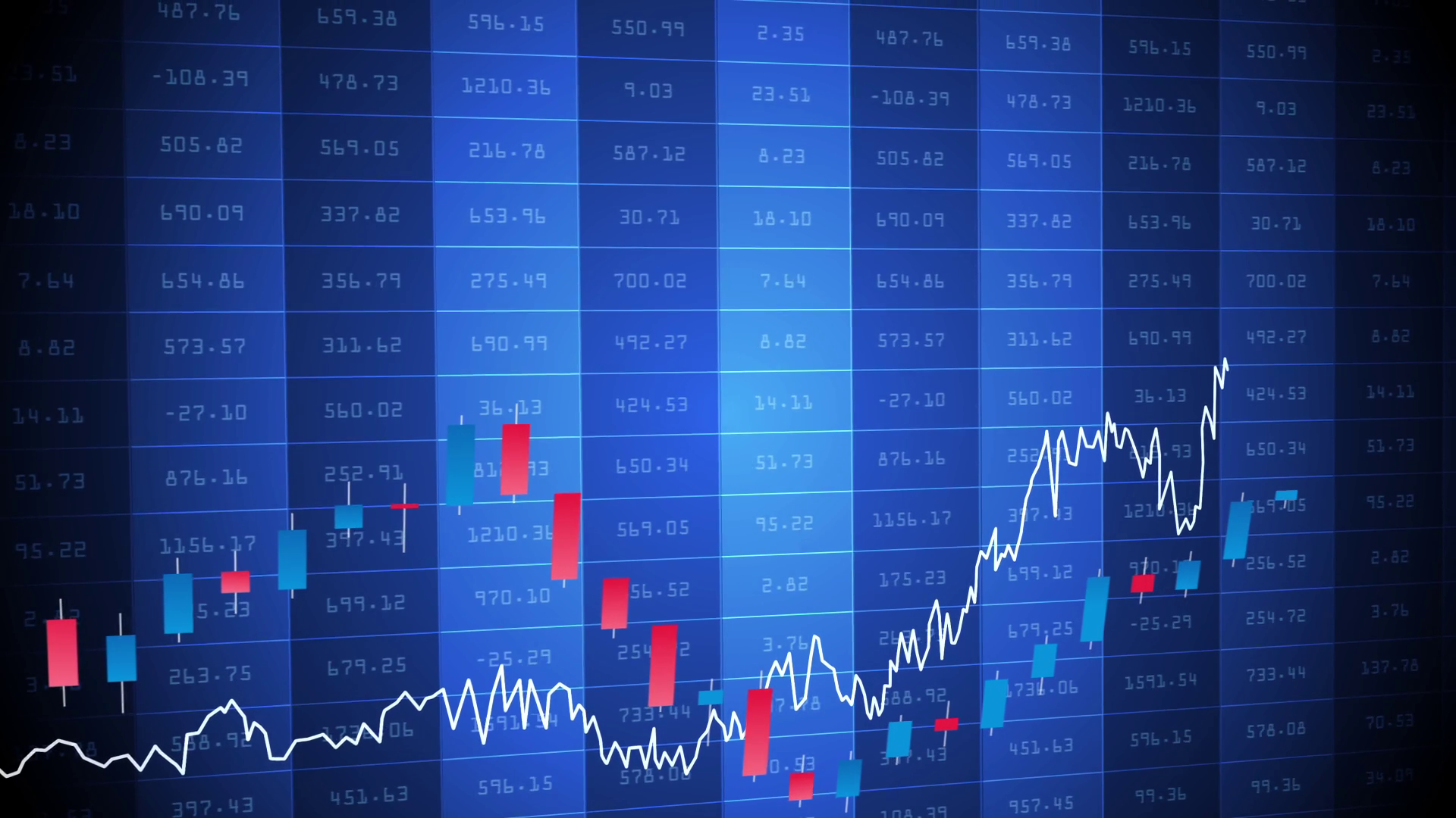 Business Financial Stock Price Data Chart K Stock Footage SBV-347791714 ...