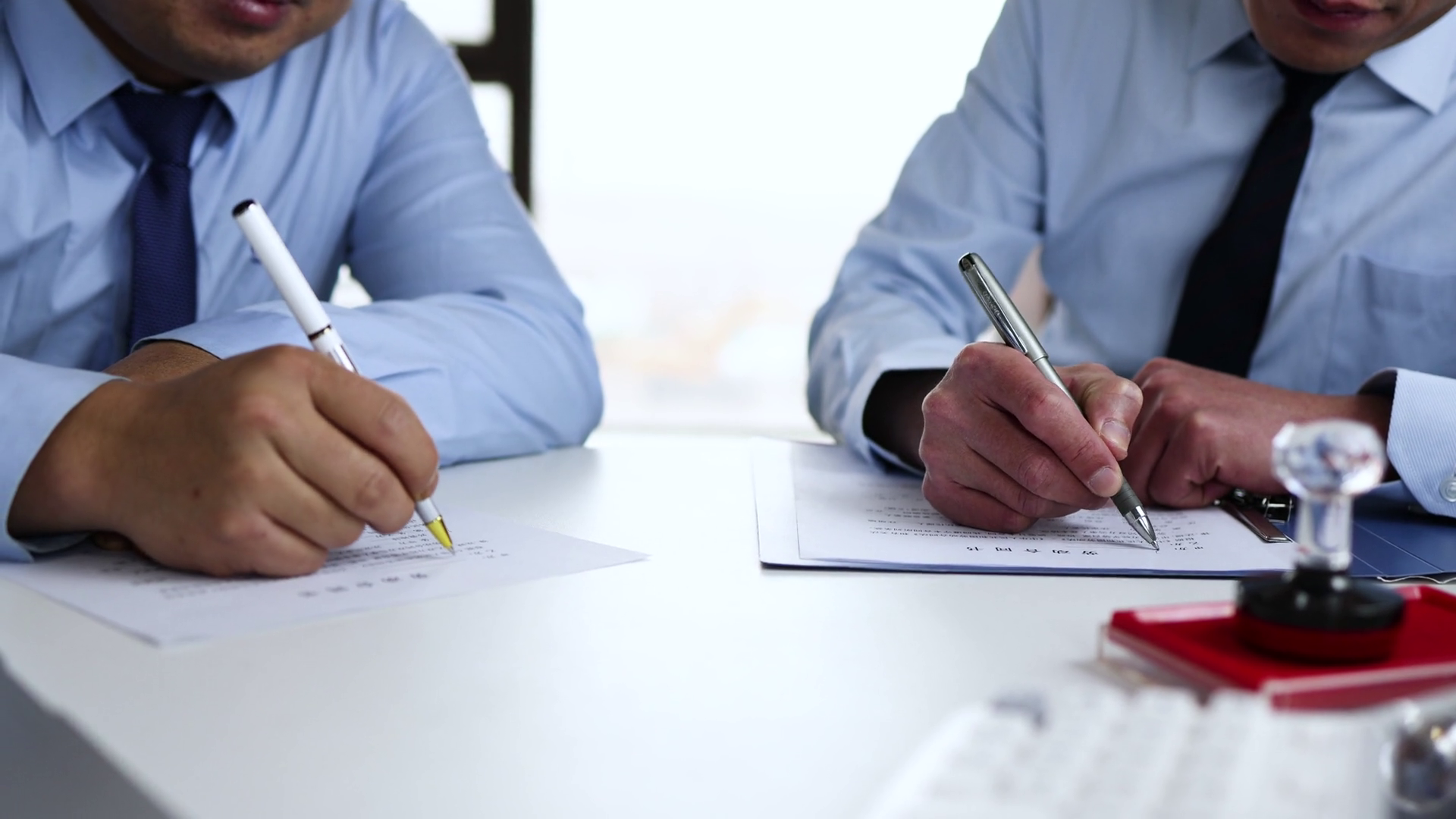 Businessman In Process Of Signing Contract Stock Footage SBV-347793372 ...