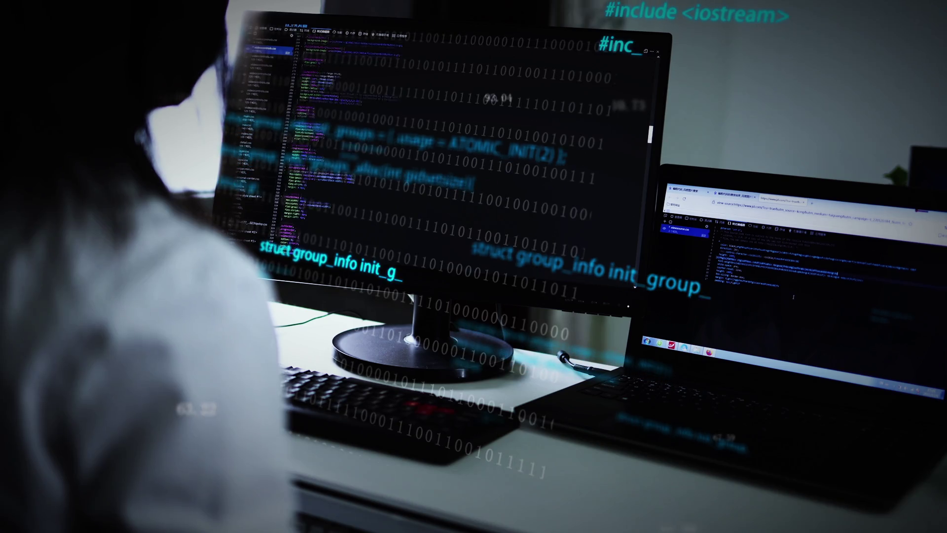 Internet Programmer Keyboard Typing Stock Footage SBV-347791785 ...