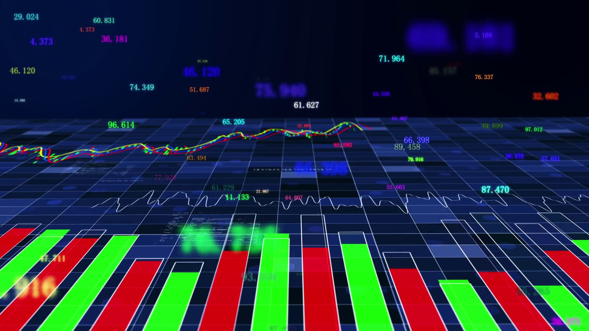 K Line Trend Chart Of Stock Price Decline Stock Motion Graphics SBV ...