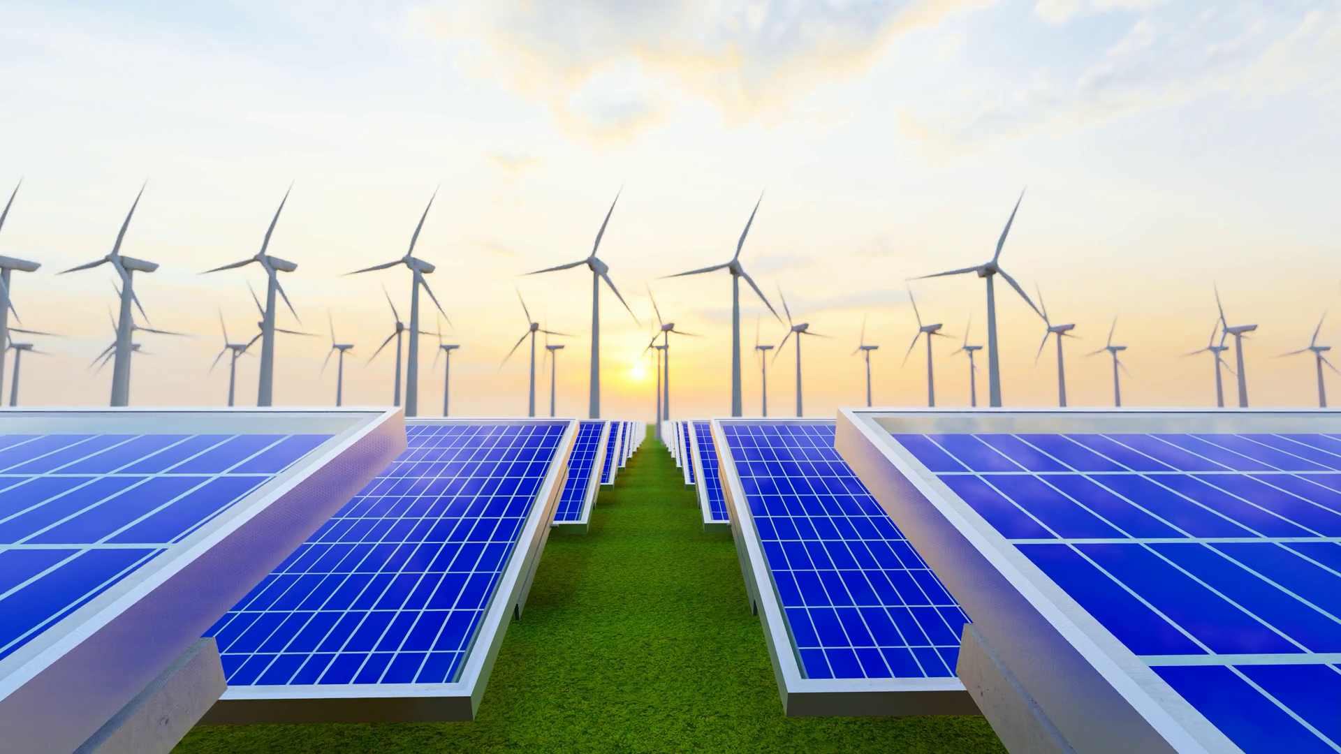 New Energy Infrastructure Solar Power Stock Motion Graphics SBV ...