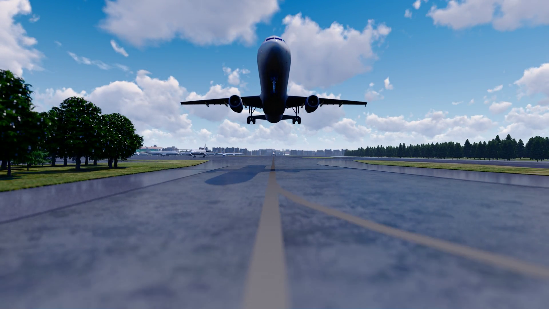 The Civil Airliner Took Off From Airport Stock Footage SBV-347792763 ...