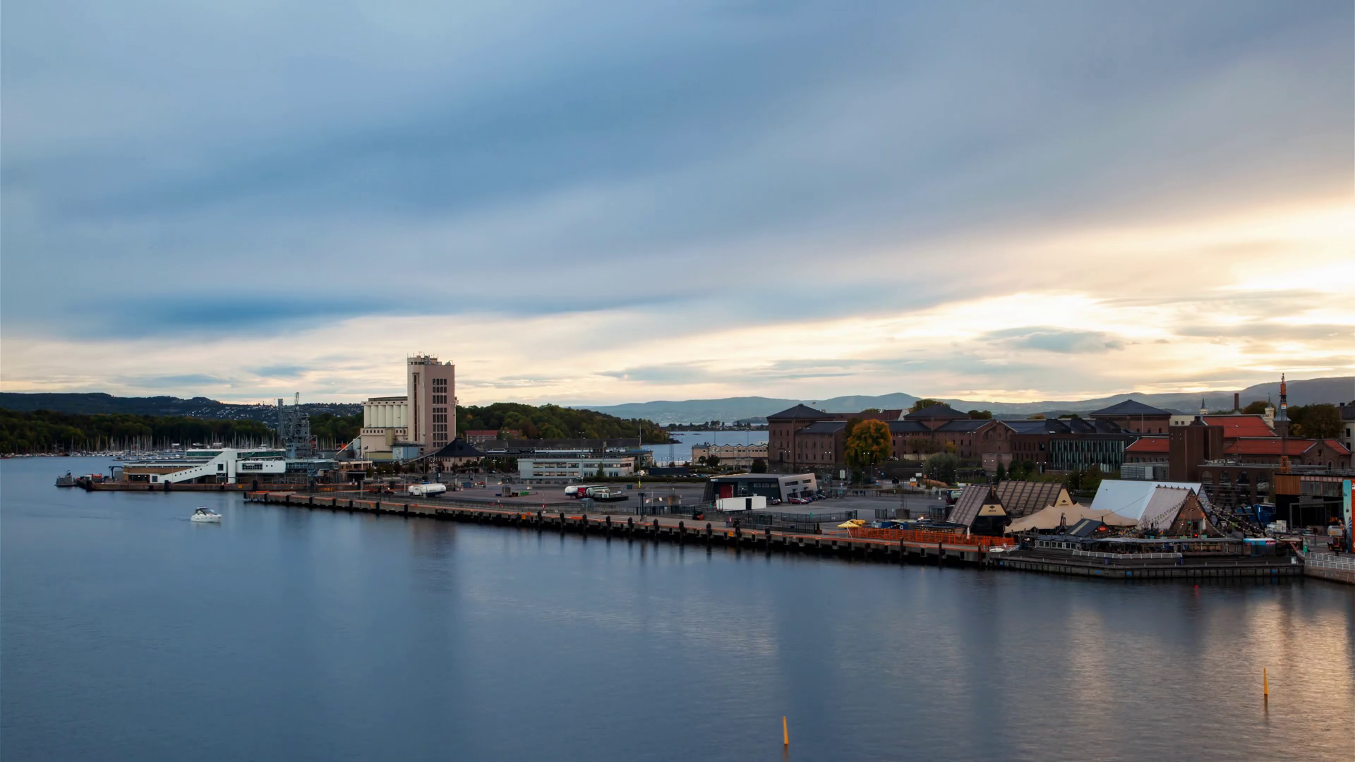 Oslo Ship Docking Seafront Port Services Stock Footage SBV-347403350 ...