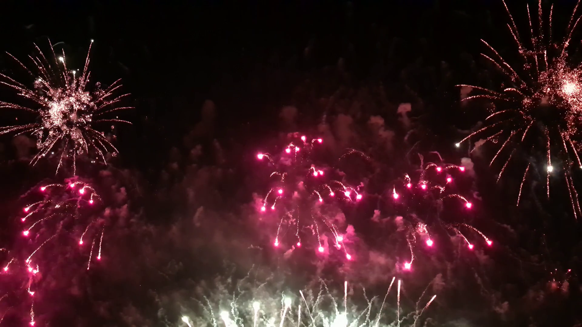 Real Fireworks Display Celebration Colorful Stock Footage SBV-348468828 ...