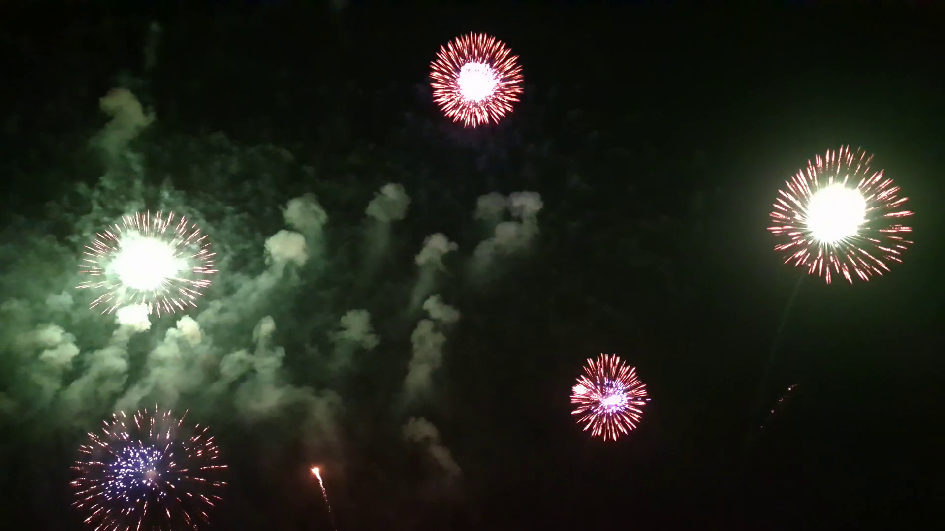 Seamless Looping Real Fireworks Display Stock Footage SBV-348468836 ...