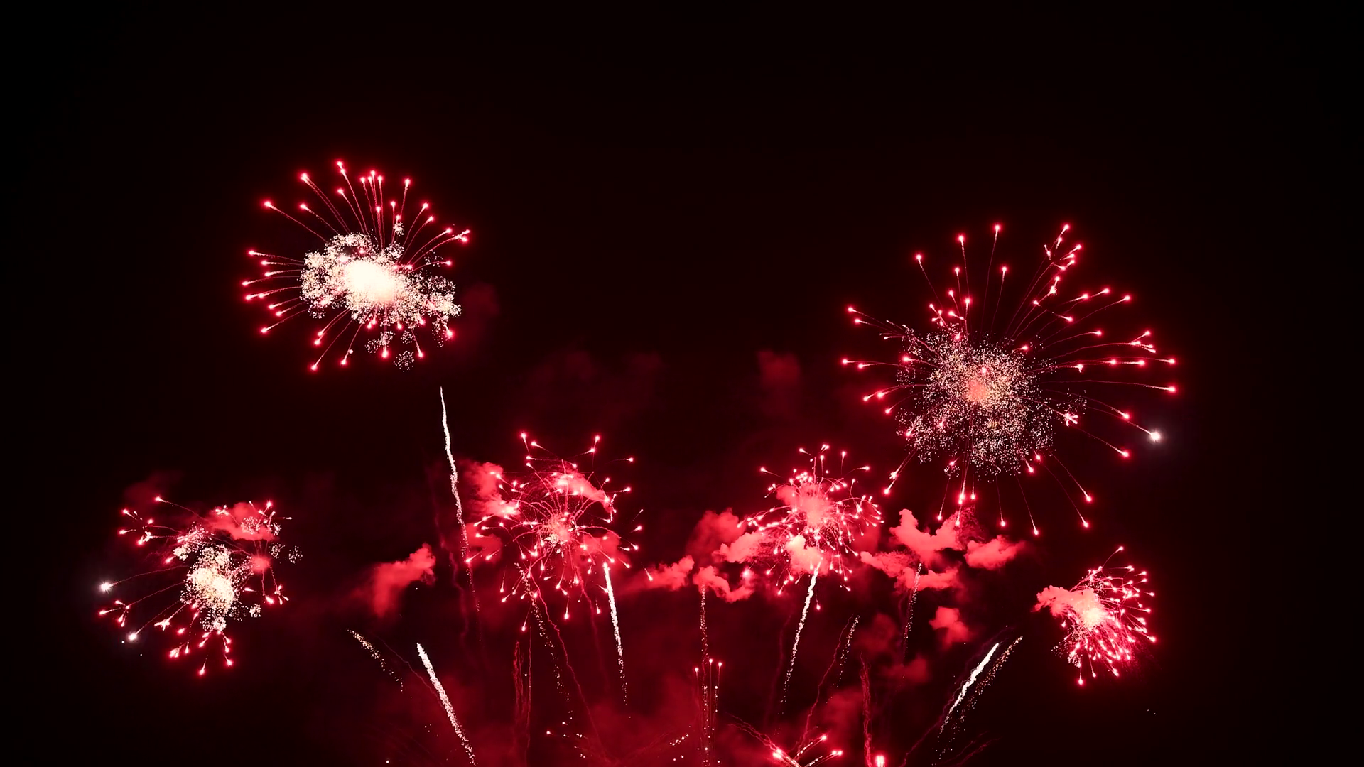 Real Fireworks Display Celebration Colorful Stock Footage SBV-348468851 ...