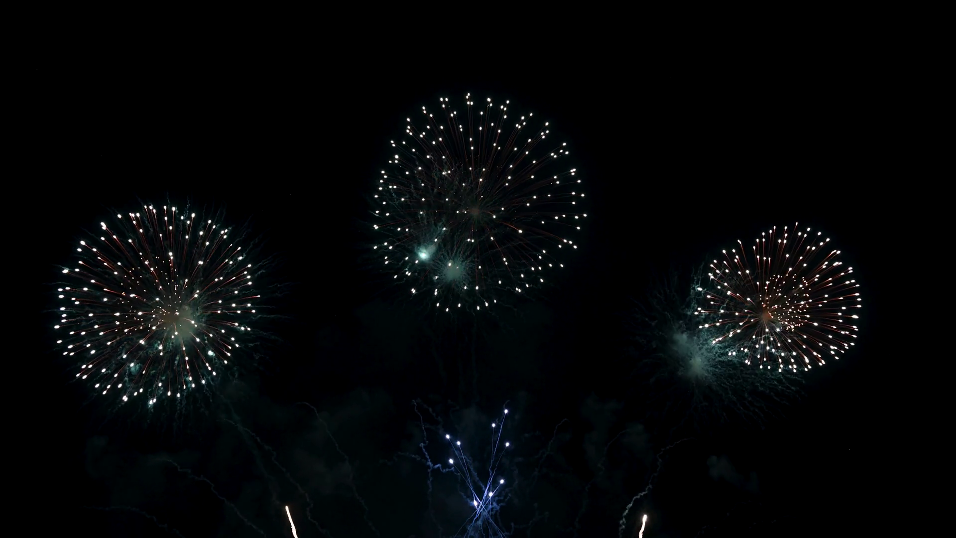 Real Fireworks Display Celebration Colorful Stock Footage SBV-348521619 ...