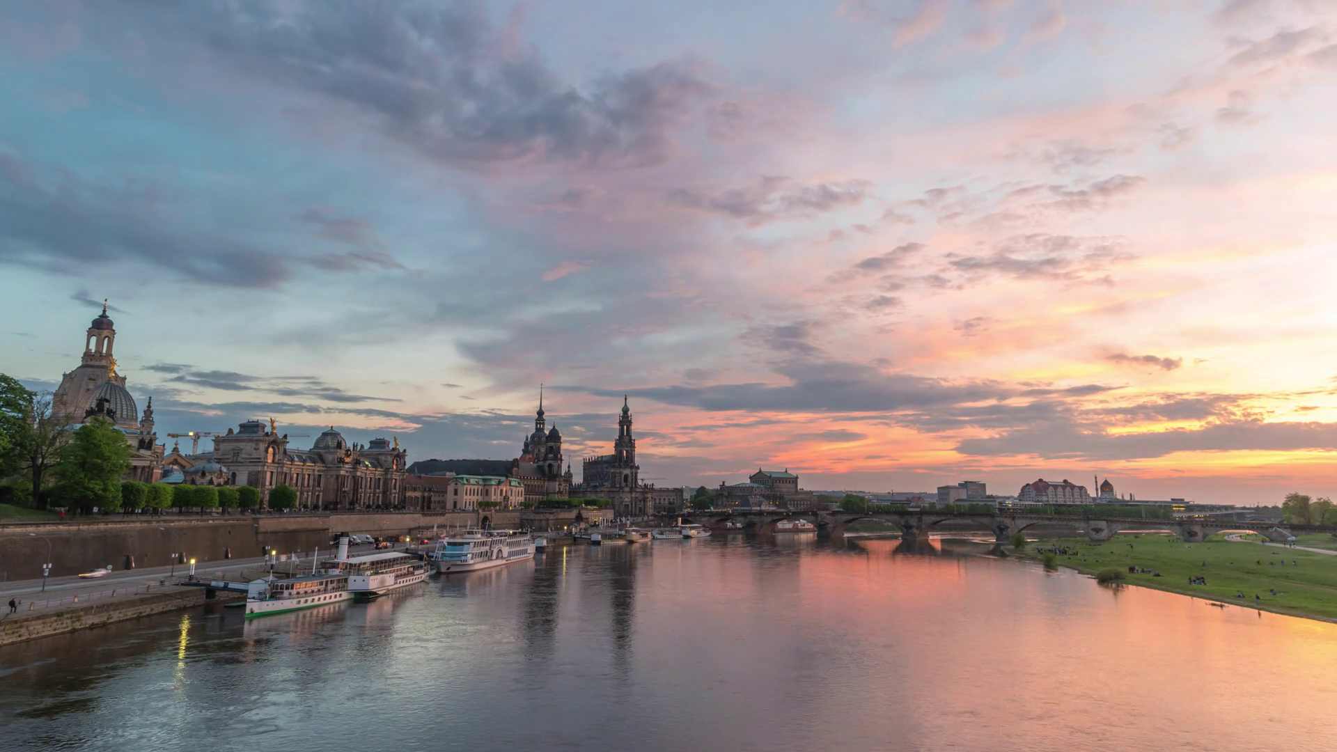 Dresden Germany Time Lapse City Skyline Day Stock Footage SBV-348437598 ...