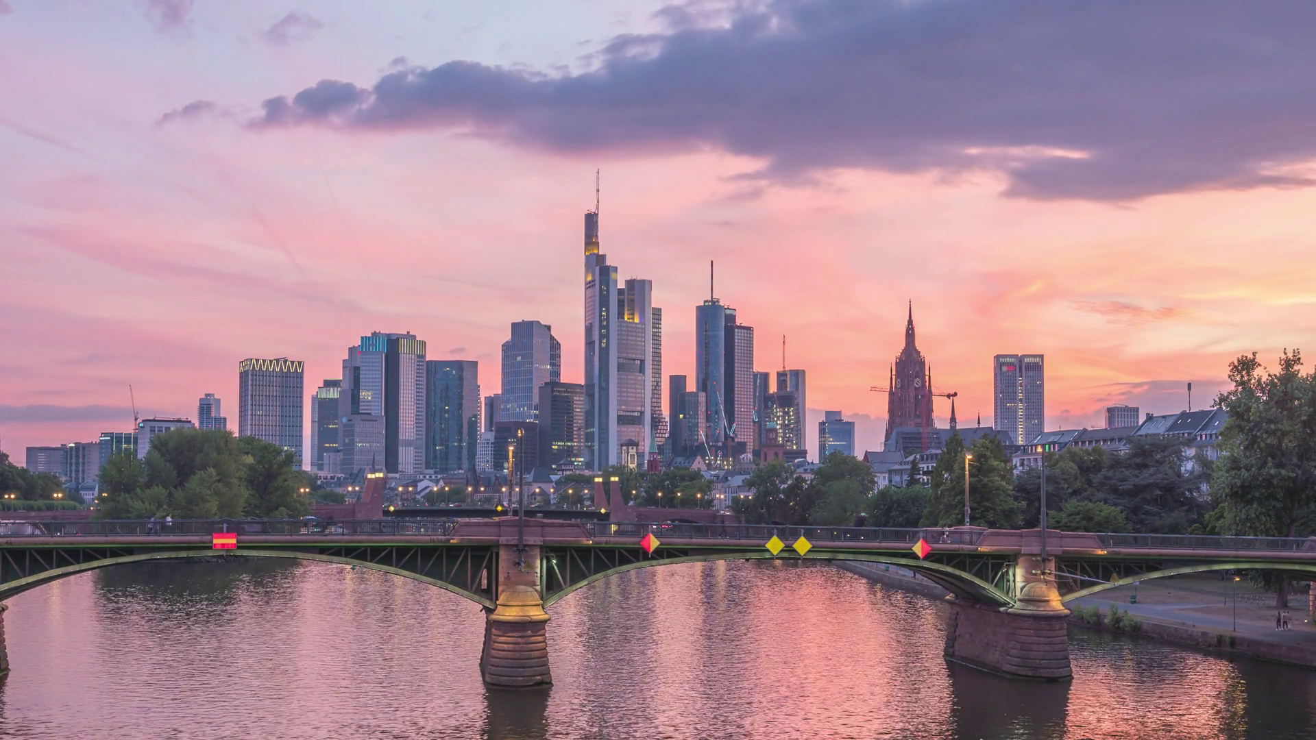 Frankfurt Germany Time Lapse 4k City Skyline Stock Footage SBV ...