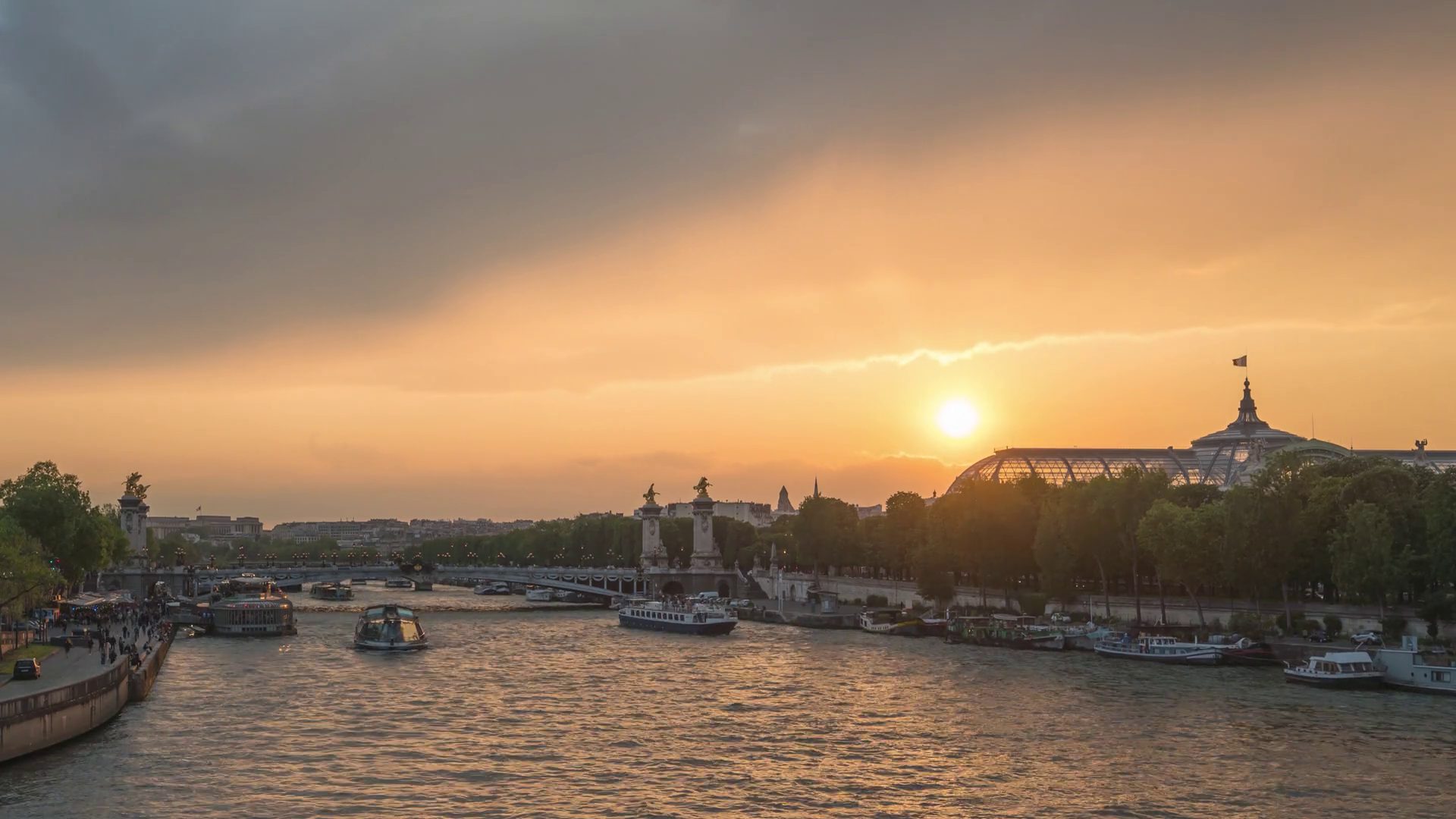 Paris France Time Lapse City Skyline Day To Stock Footage SBV-348782832 ...