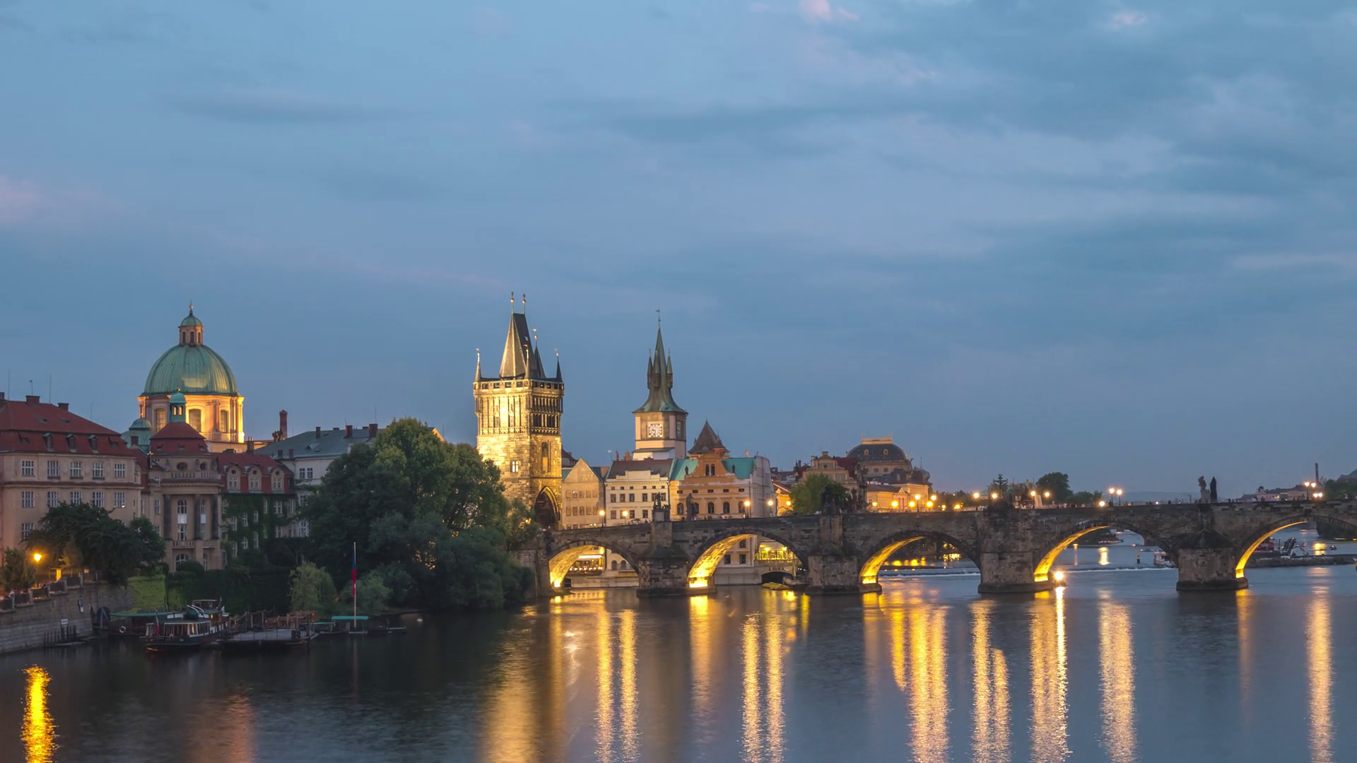 Prague Czechia Czech Republic Time Lapse Day Stock Footage SBV ...