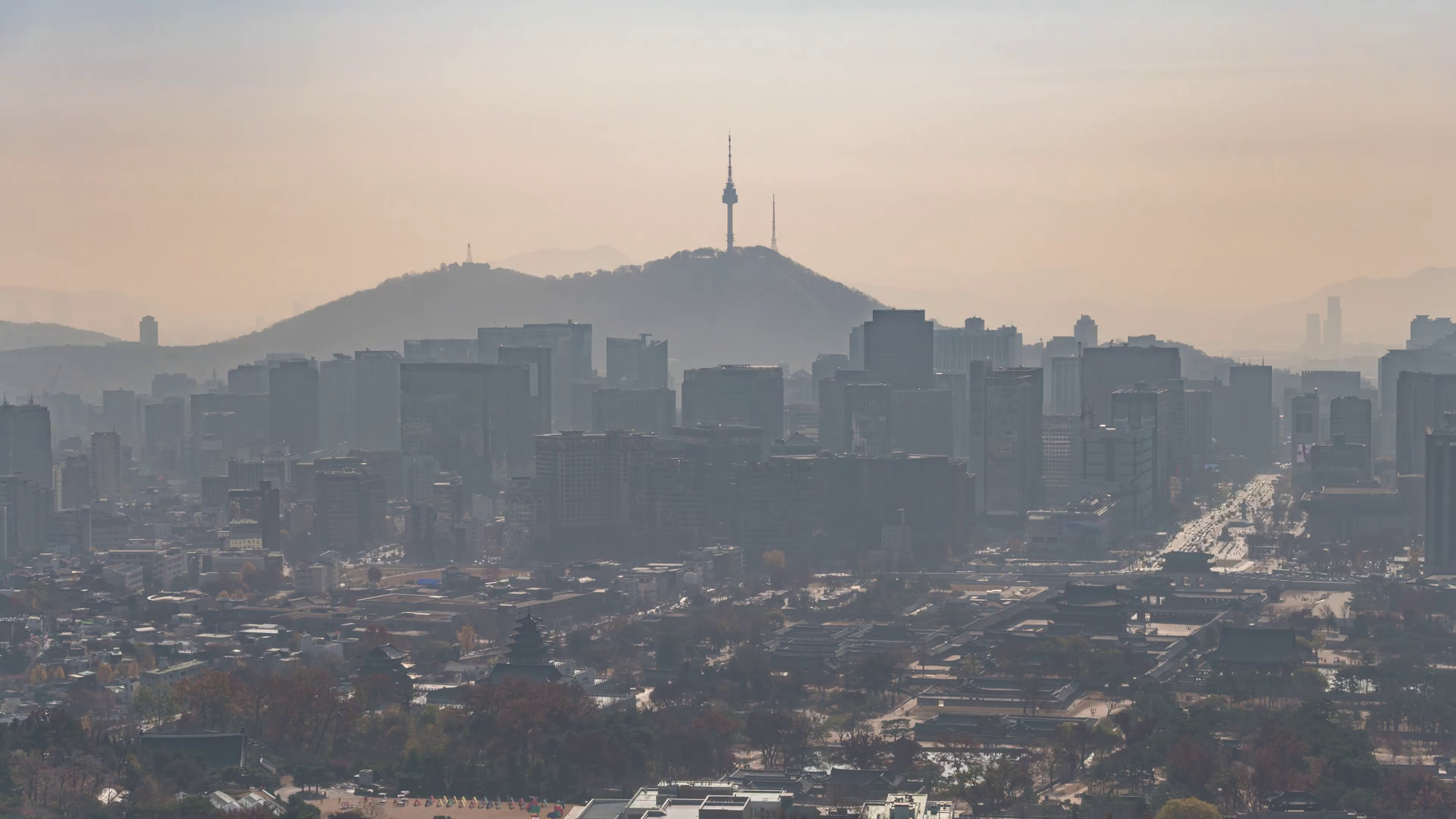 Seoul South Korea Time Lapse City Skyline Stock Footage SBV-348466639 ...