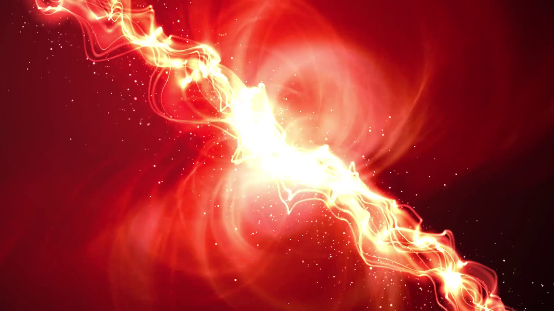 Abstract Red Yellow Shiny Particles Animation Stock Motion Graphics SBV ...