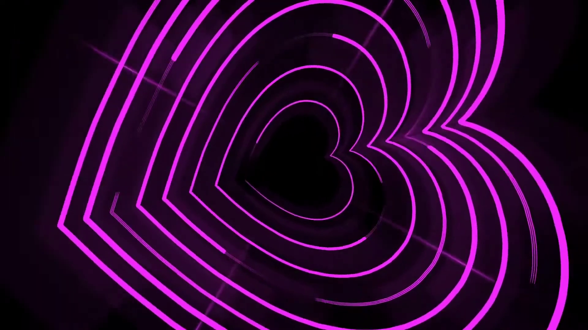 Colorful Glowing Neon Lights Heart Animation Stock Motion Graphics SBV ...