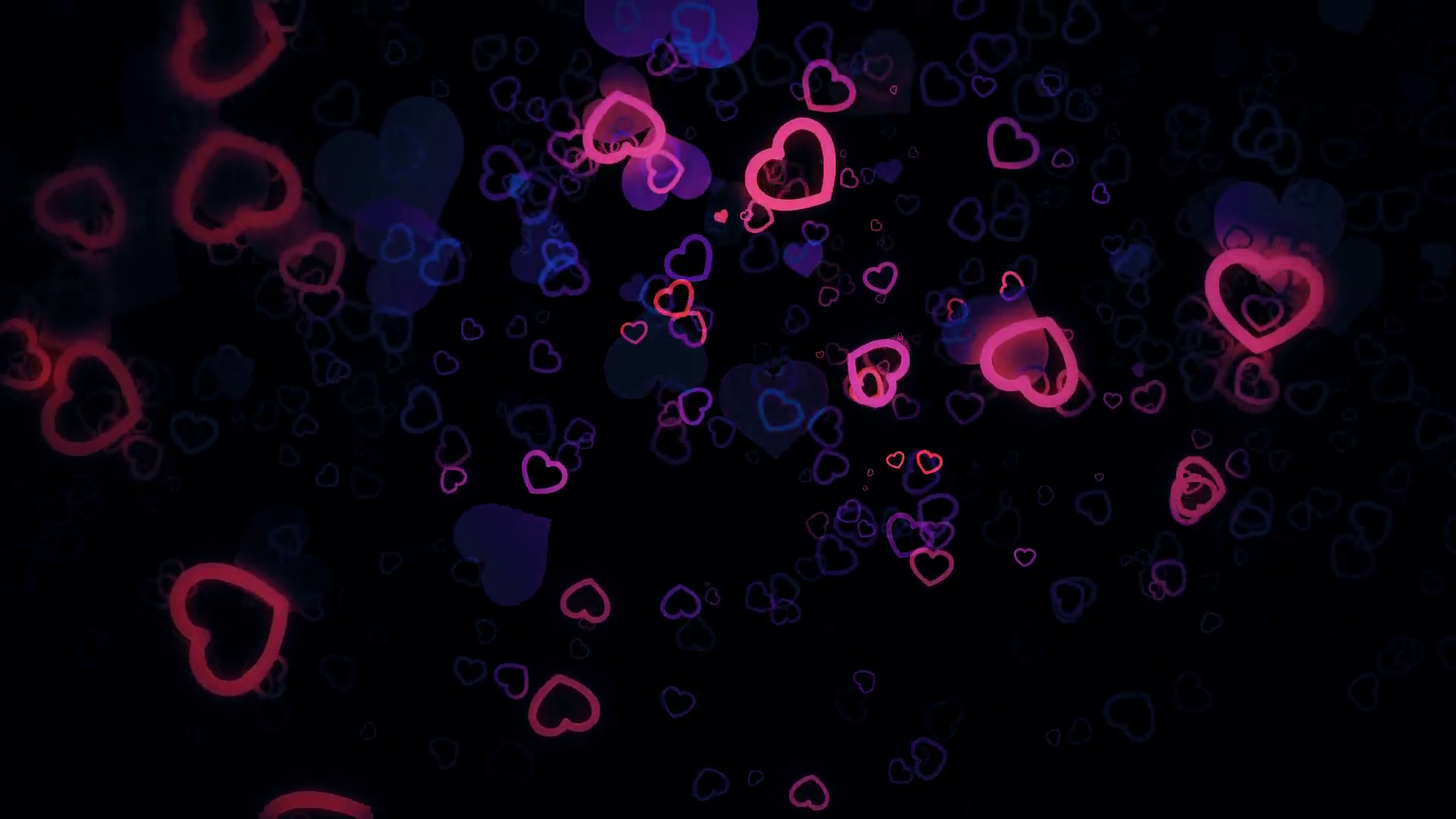 Colorful Romantic Hearts Animation Background Stock Motion Graphics SBV ...