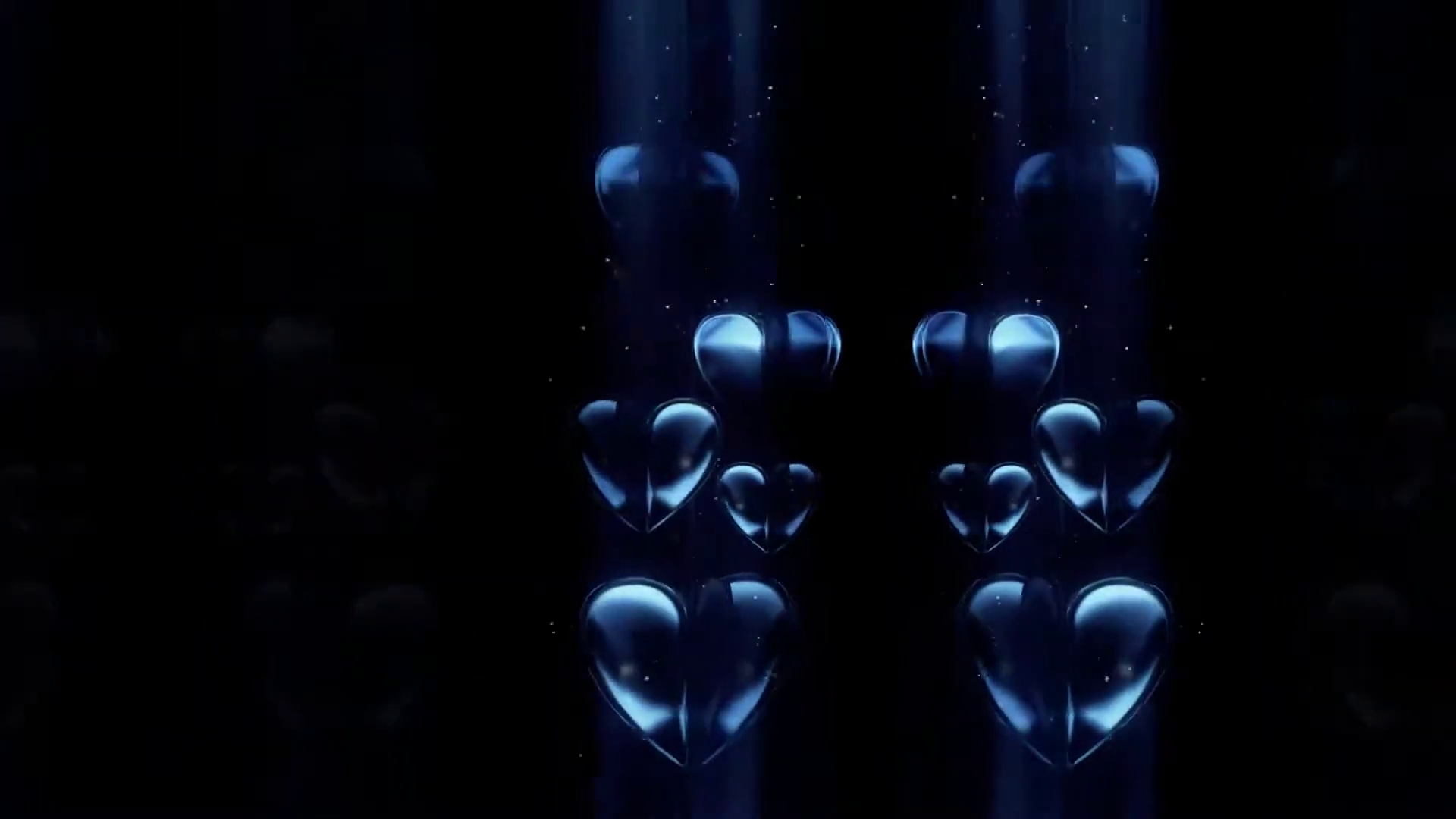 Glowing Hearts Romantic Animation Stock Motion Graphics SBV-347783305 ...