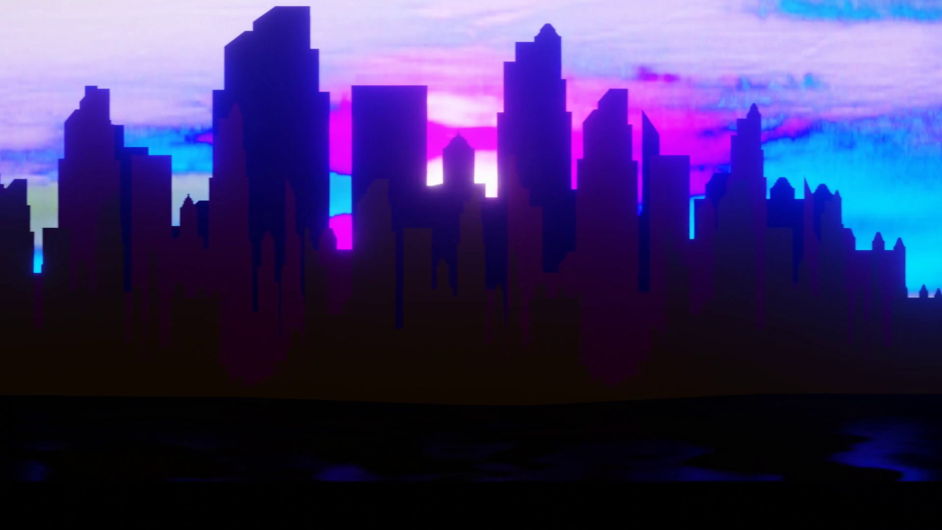 Purple Glowing City Lights Animation Stock Motion Graphics SBV ...