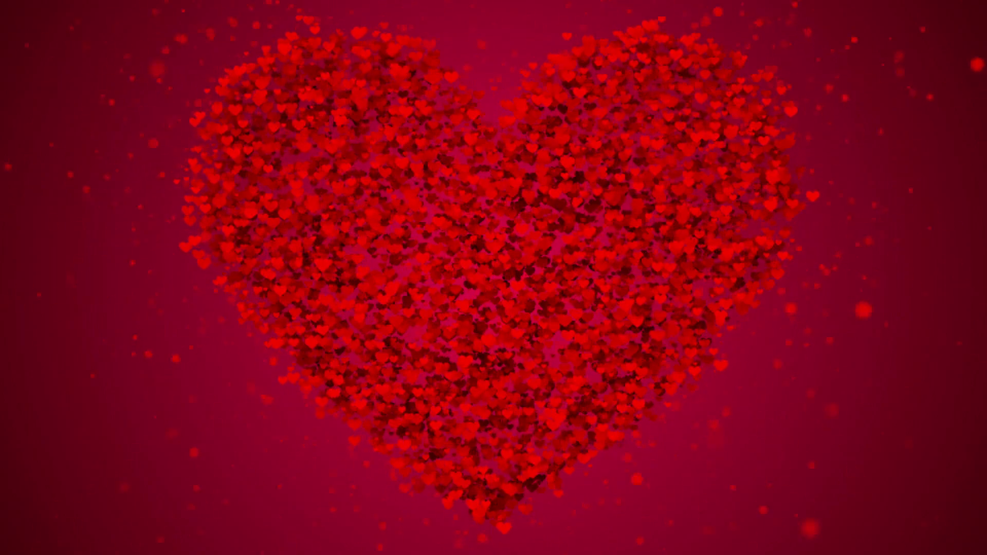 Red Romantic Hearts Animation Background Stock Motion Graphics SBV ...