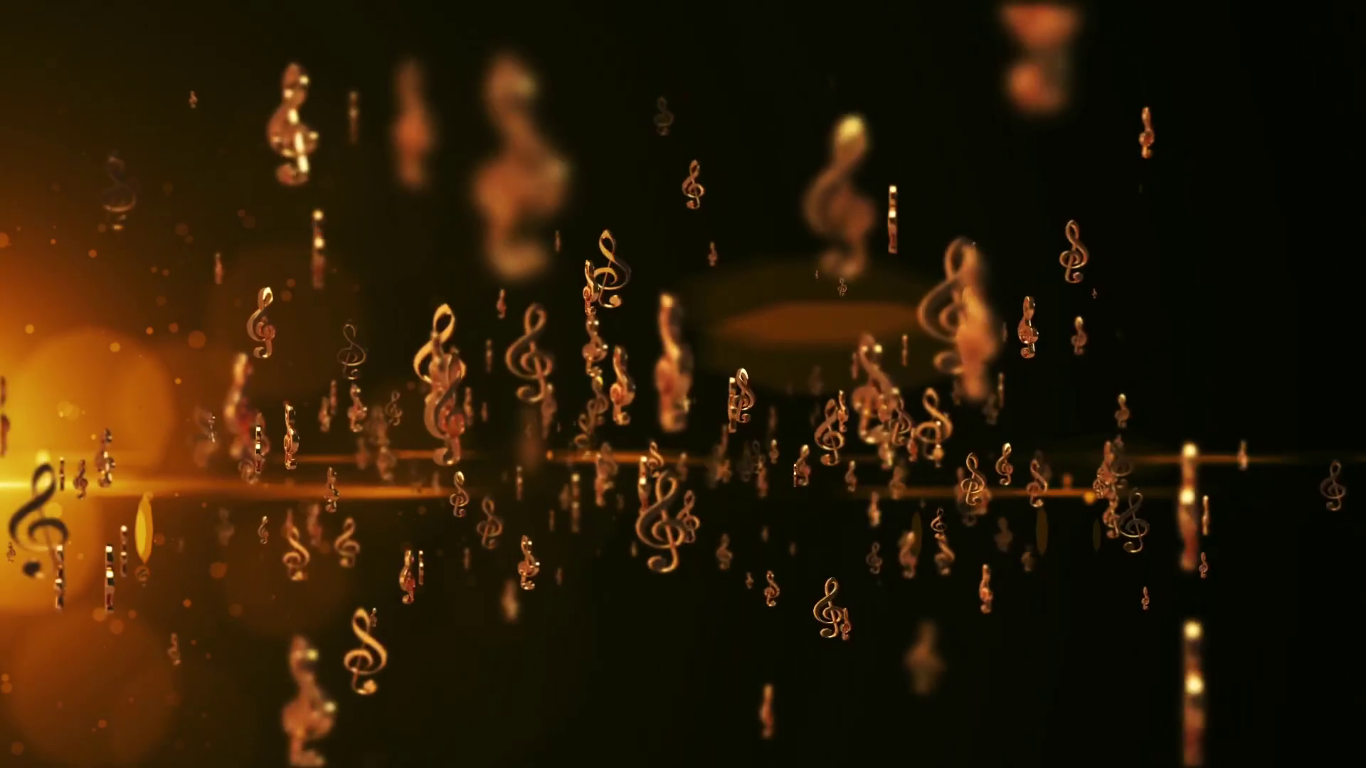 Shiny Musical Notes Flying Animation Stock Motion Graphics SBV ...