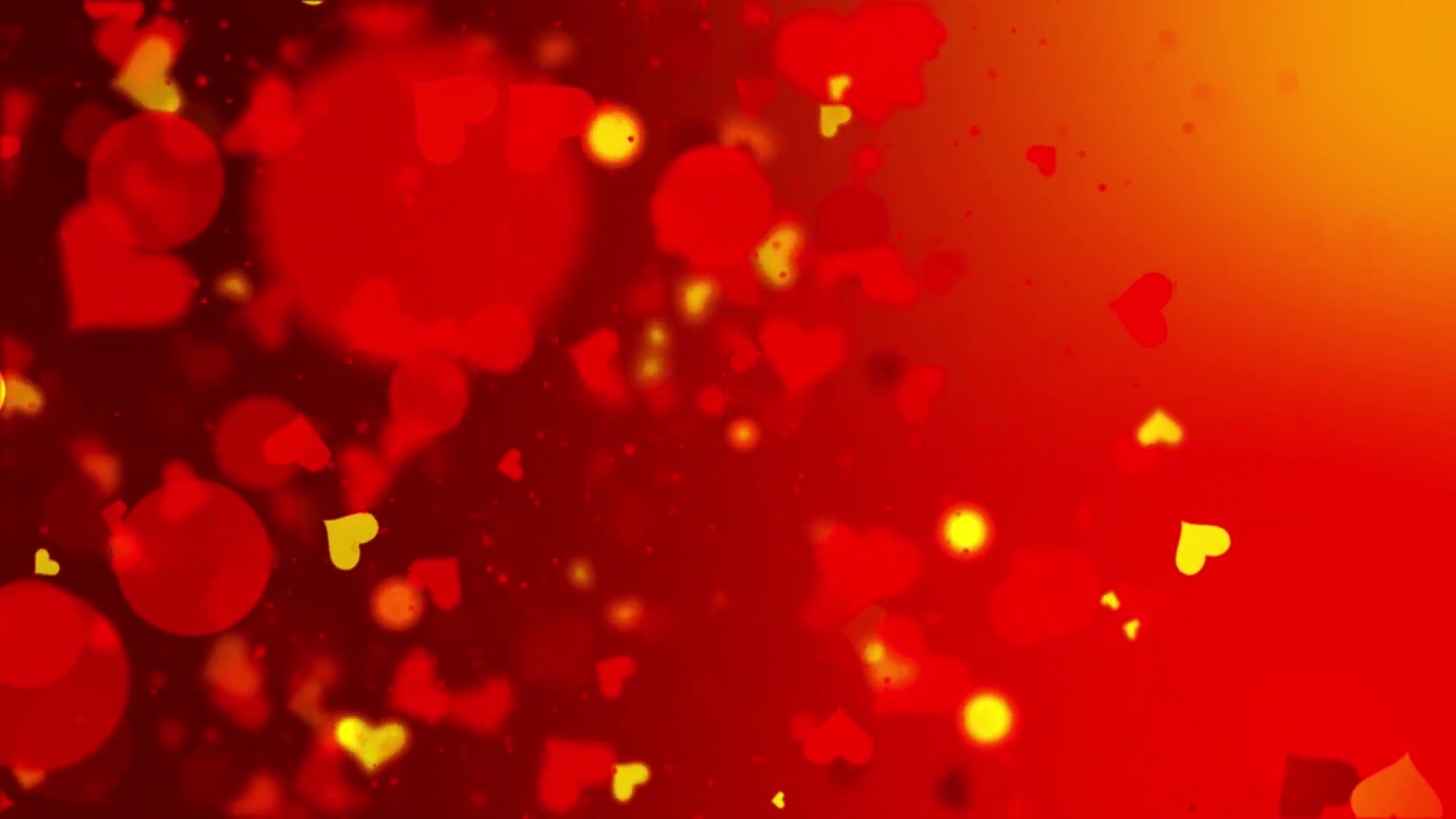 Warm Romantic Hearts Flying Animation Stock Motion Graphics SBV ...