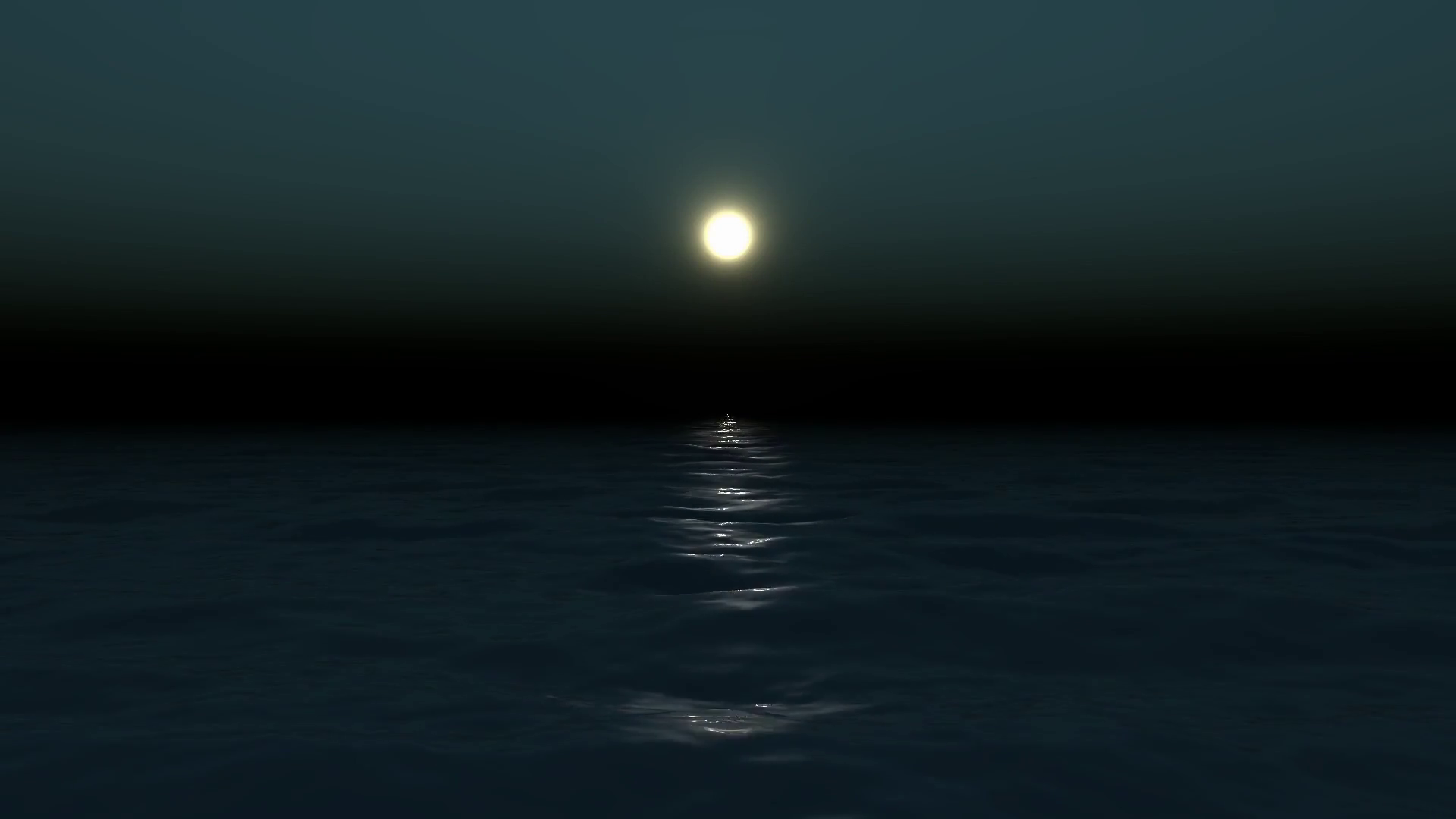 Water Waving Full Moon Animation Background Stock Motion Graphics SBV ...