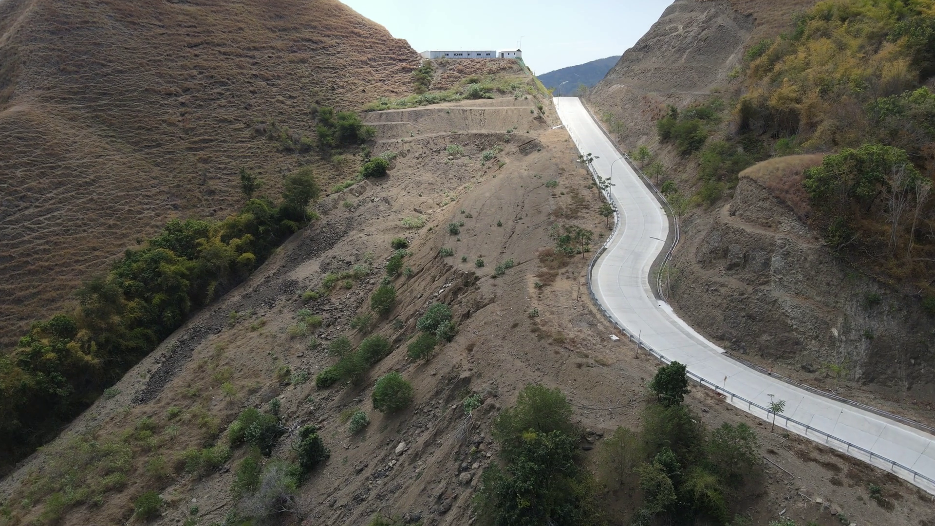 Aerial Drone View Of Road In Golomori Island Stock Footage SBV ...