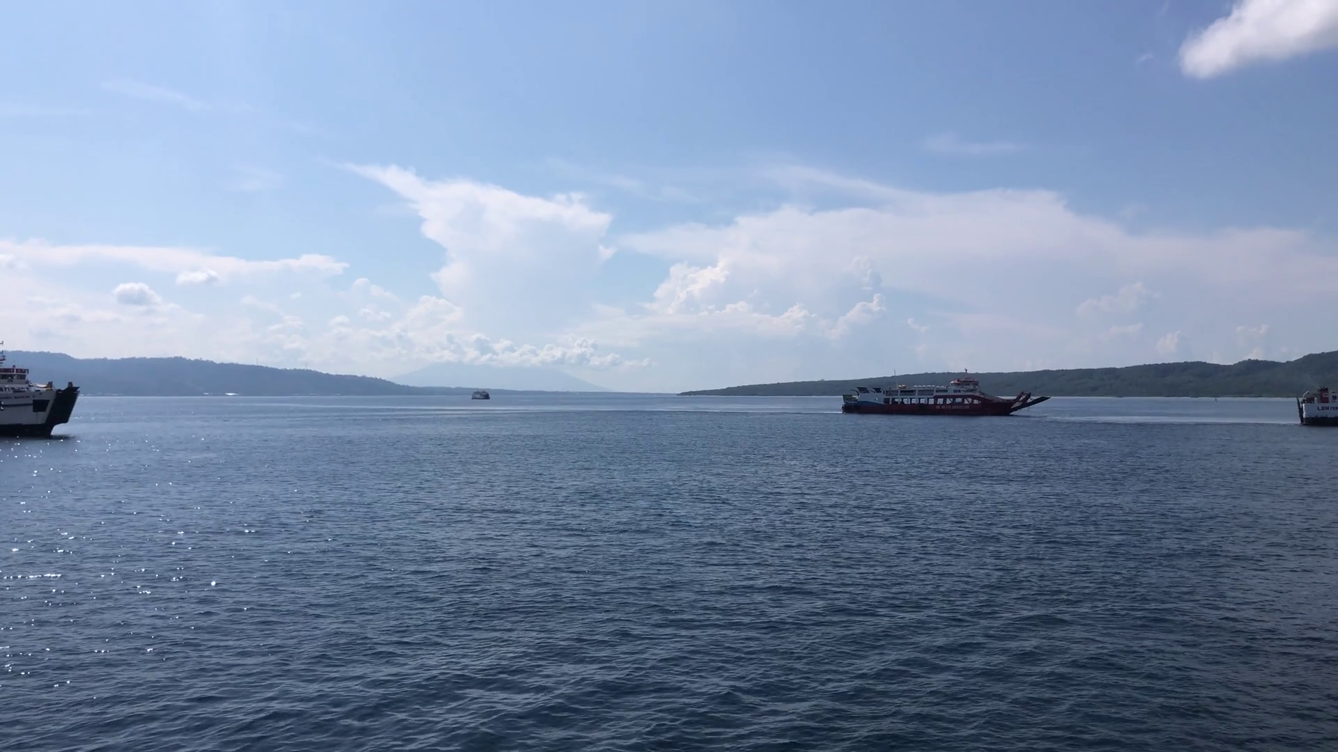 Ferry boat crossing the Ketapang port, Banyuwangi to Gilimanuk Bali ...