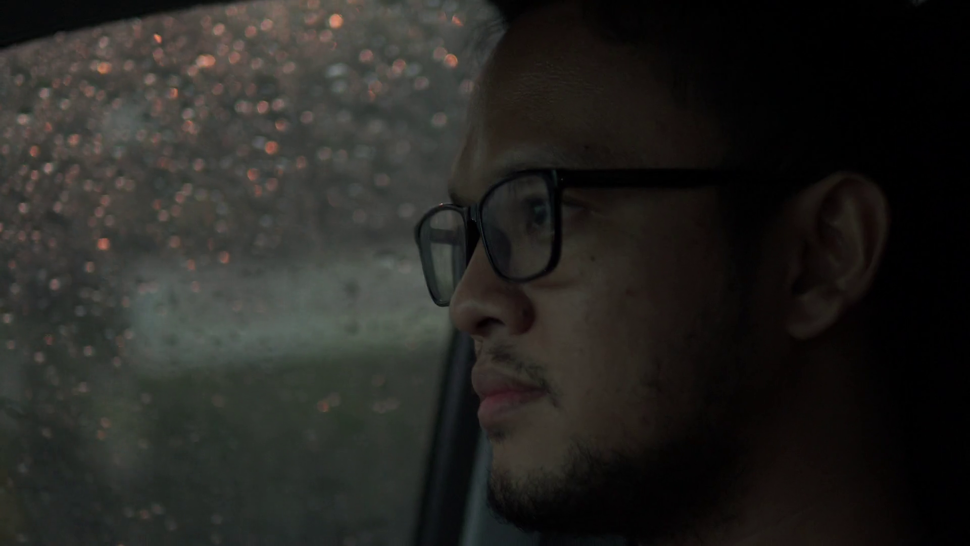Serious Young Asian Man Driver Sits At Wheel Stock Footage SBV ...