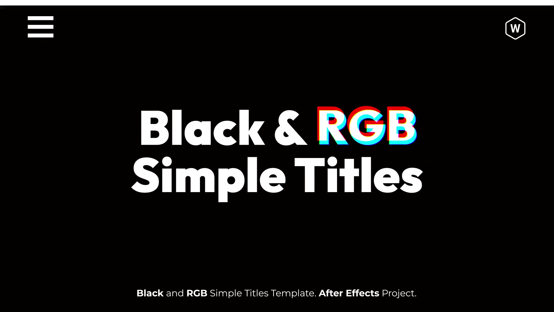Black Rgb Simple Titles Mogrt Template SBV-348369996 - Storyblocks
