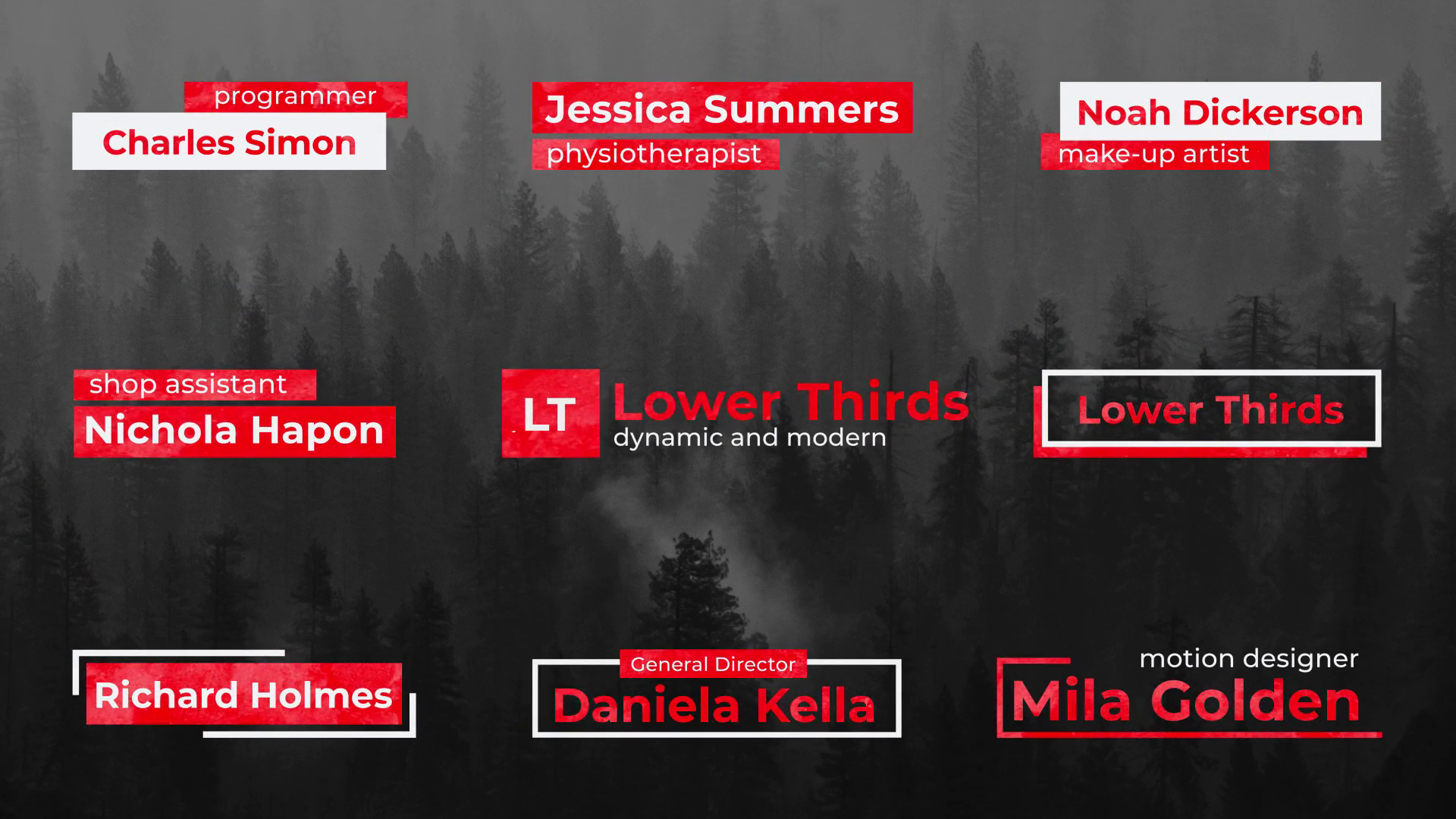 Simple Clean Lower Thirds Template SBV-338306271 - Storyblocks