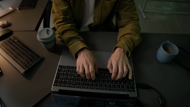 Hacker Typing On Keyboard Stock Footage: Royalty-Free Video Clips ...