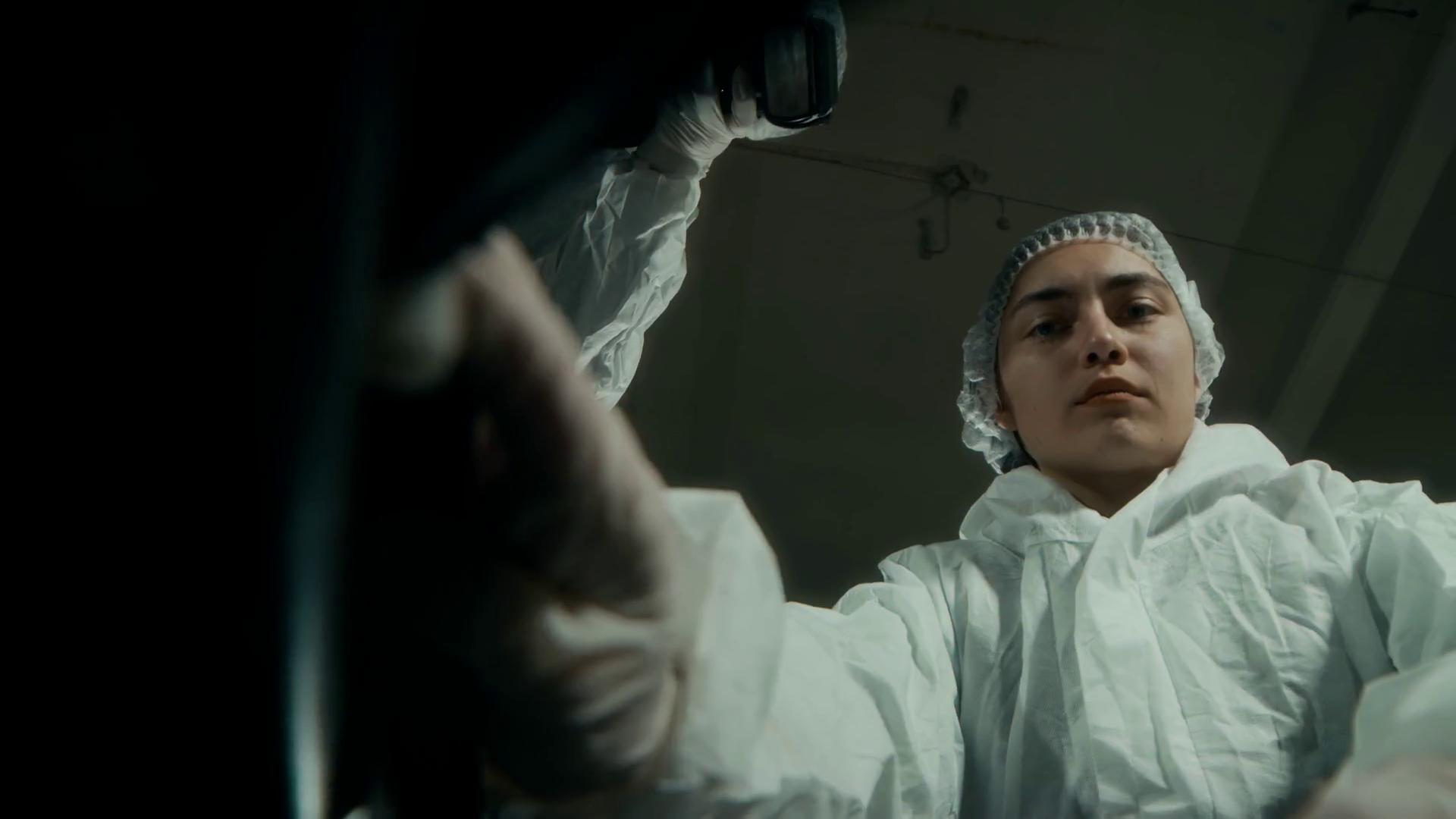 Bottom View Shot Of Young Caucasian Female Stock Footage SBV-351735657 ...