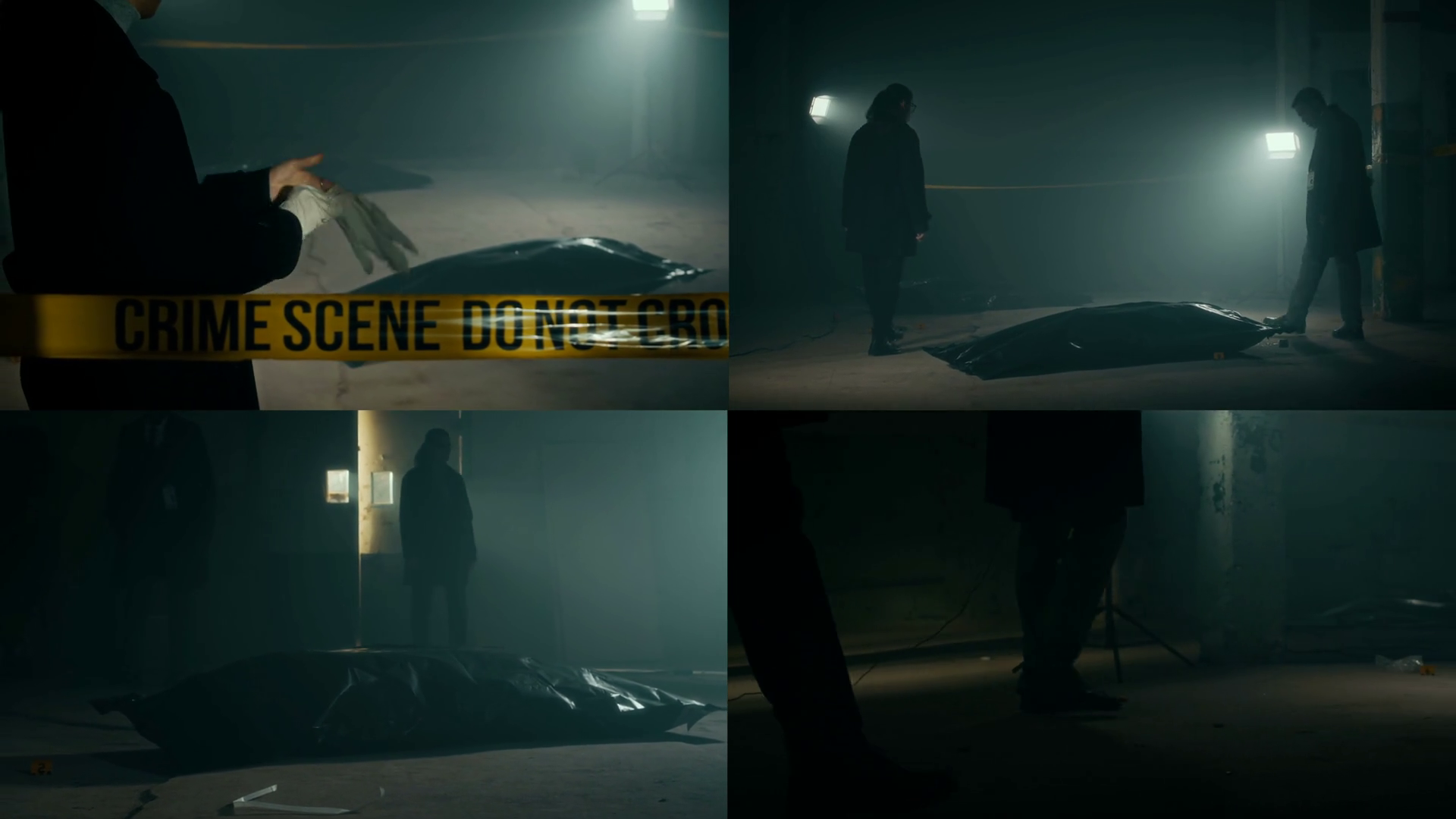 Split Screen Of Professional Detective Stock Footage SBV-351735289 ...