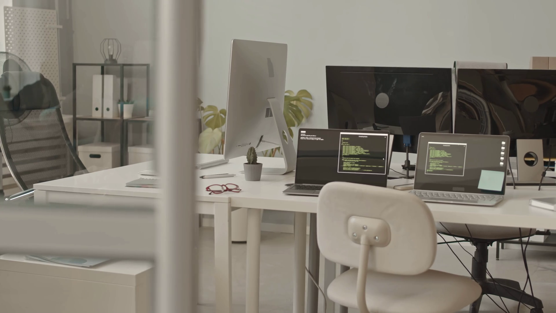 No People Shot Of Modern Programmers Office Stock Footage SBV-346721609 ...