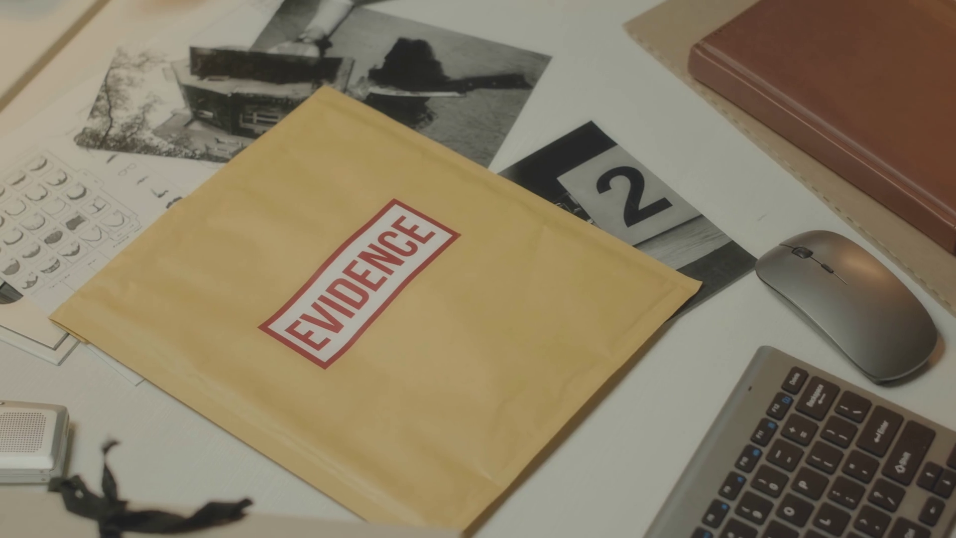 No People Shot Of Folder With Evidence Black Stock Footage SBV ...