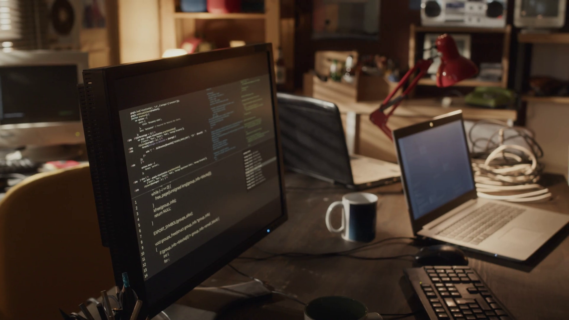 No People Shot Of Programming Codes Stock Footage SBV-348801623 ...