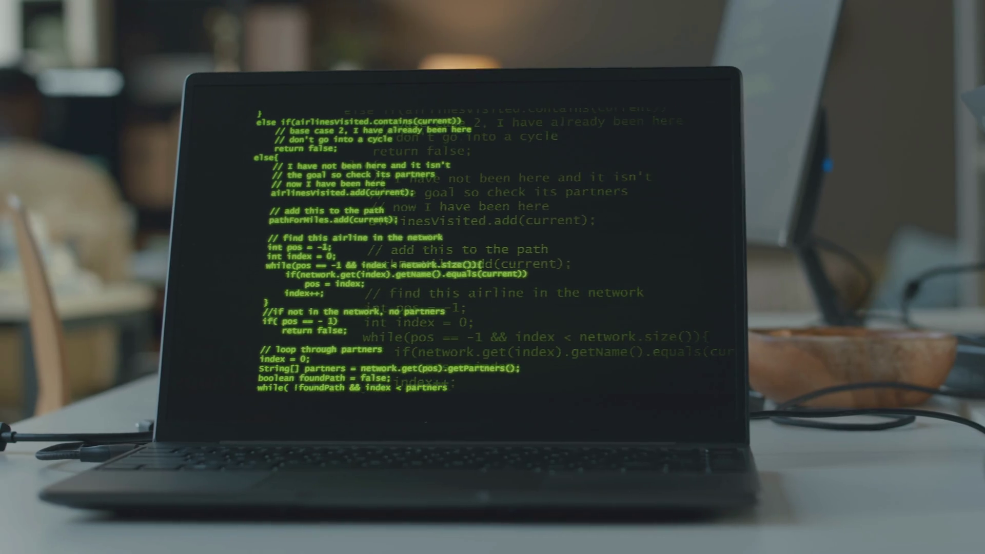 Closeup Of Laptop With Appearing Program Stock Footage SBV-348738968 ...