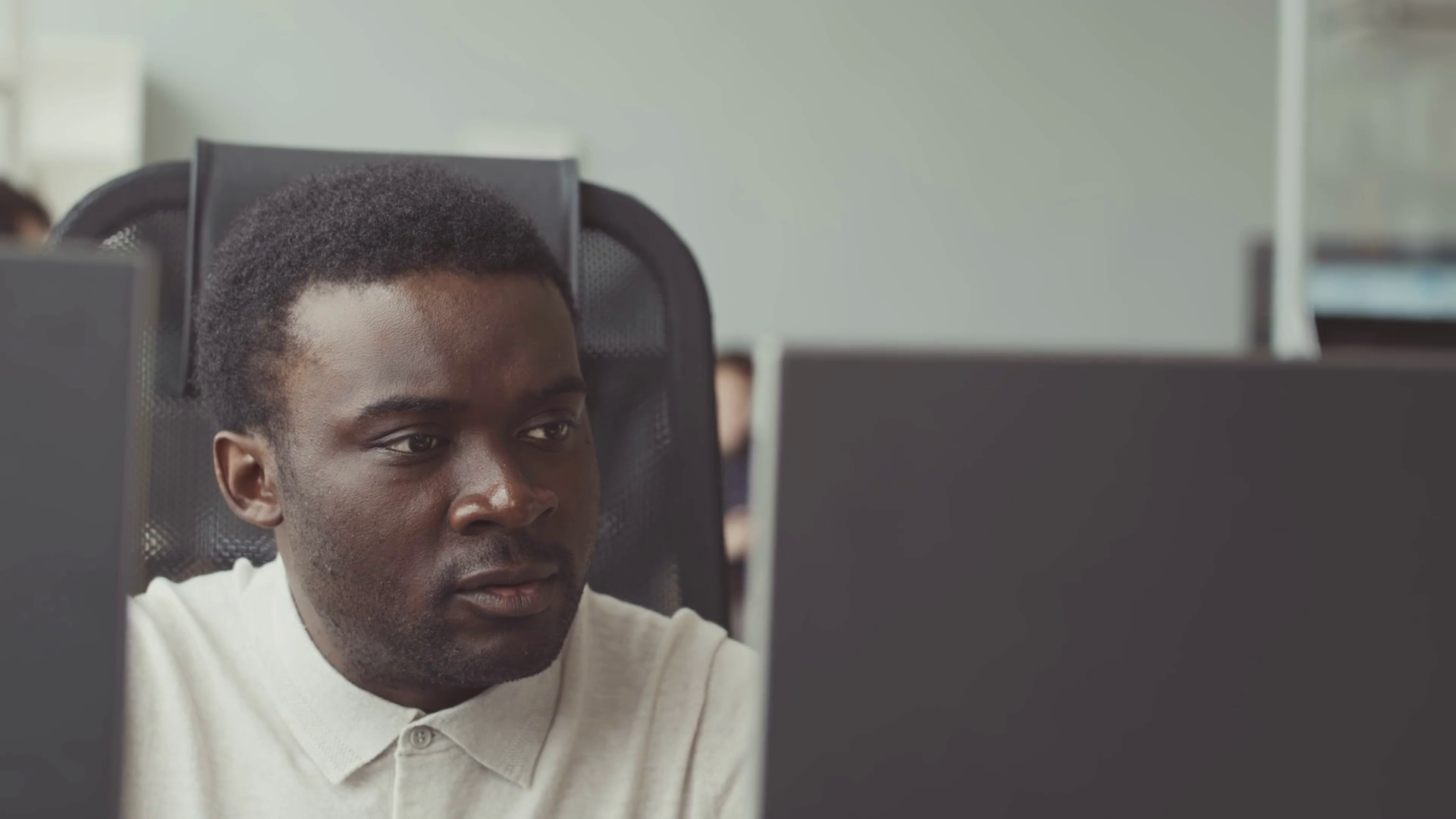 Two Young Multiethnic Male Programmers Stock Footage SBV-347293632 ...