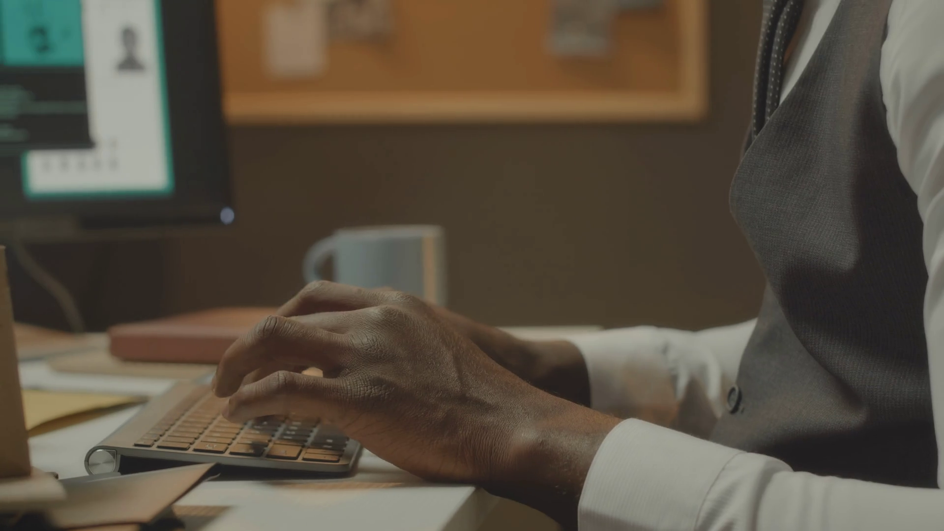 Unrecognizable Male Hands Of Detective Agent Stock Footage SBV ...