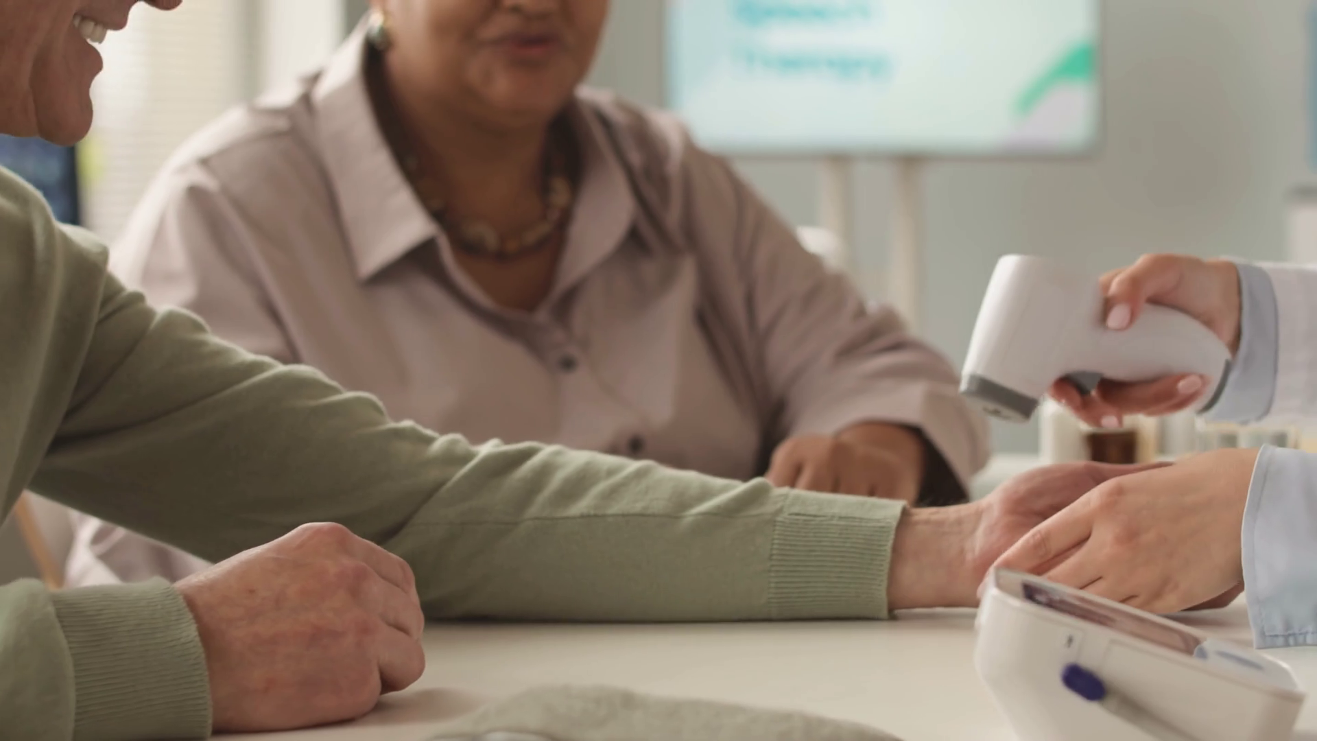 Closeup Of Nurse Using Contactless Infrared Stock Footage SBV-347393542 ...