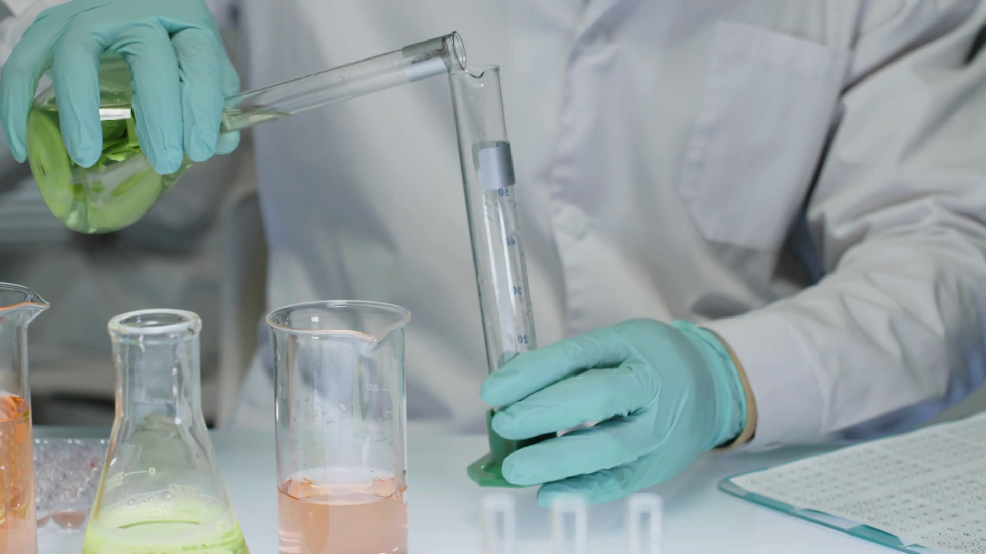 Cropped Shot Of Unrecognizable Lab Chemist Stock Footage SBV-348898812 ...