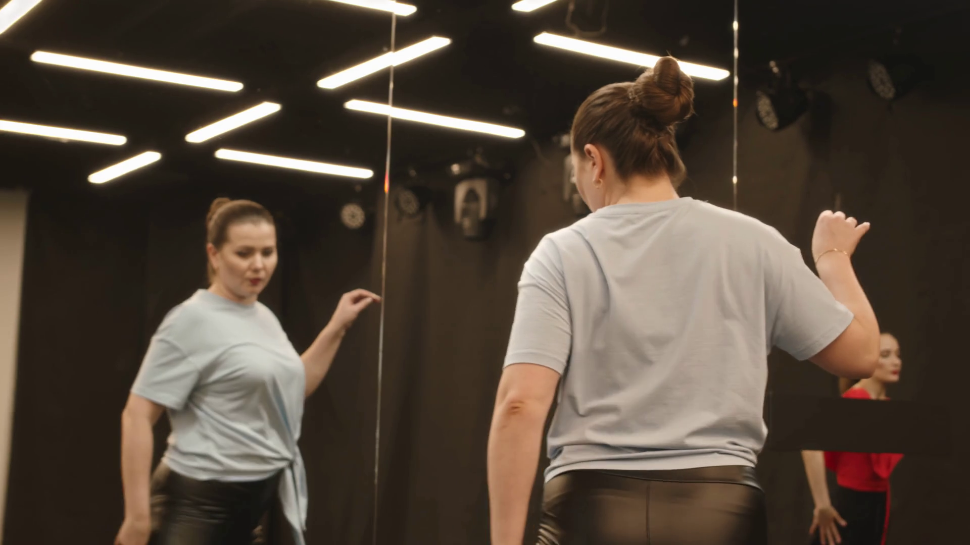 Expressive Woman Ballroom Dancing In Stock Footage SBV-347798220 ...