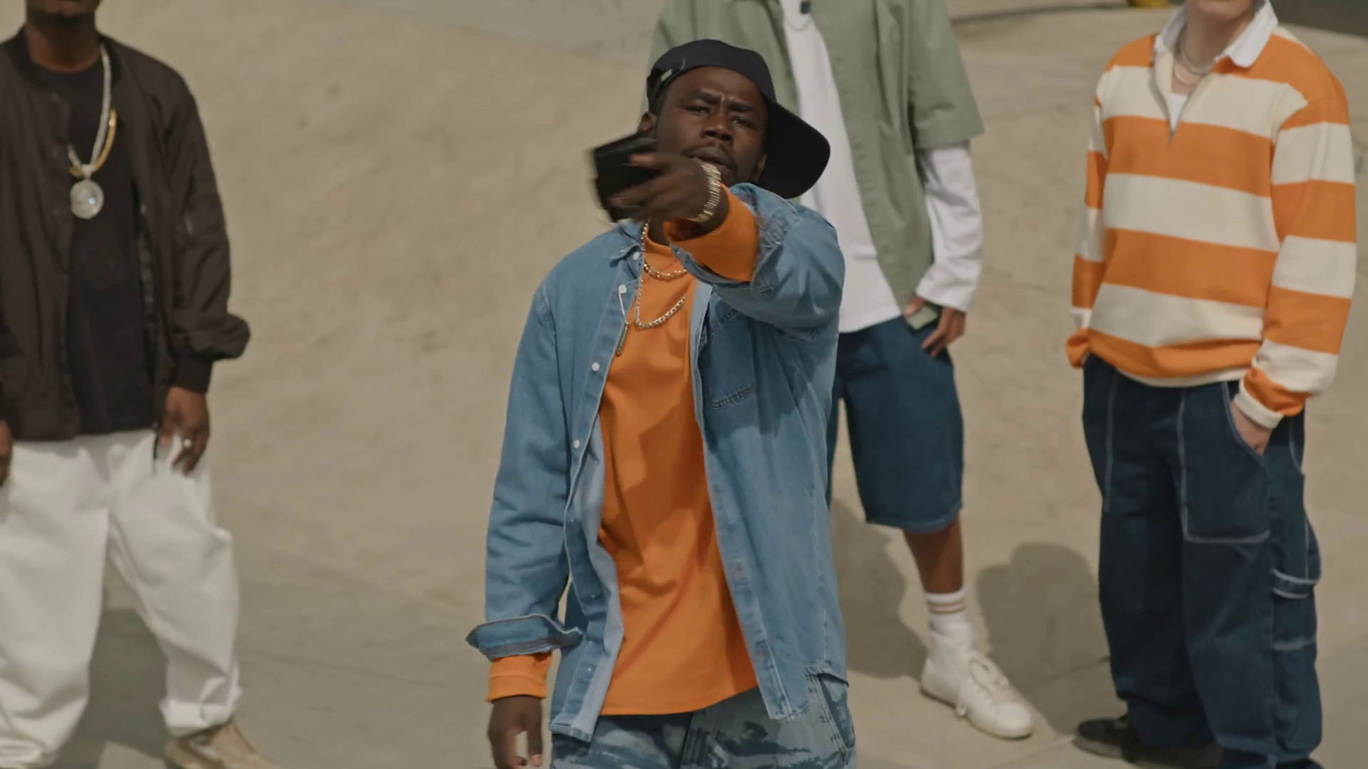 Aggressive Black Man With Gang Acting Stock Footage SBV-348372109 ...